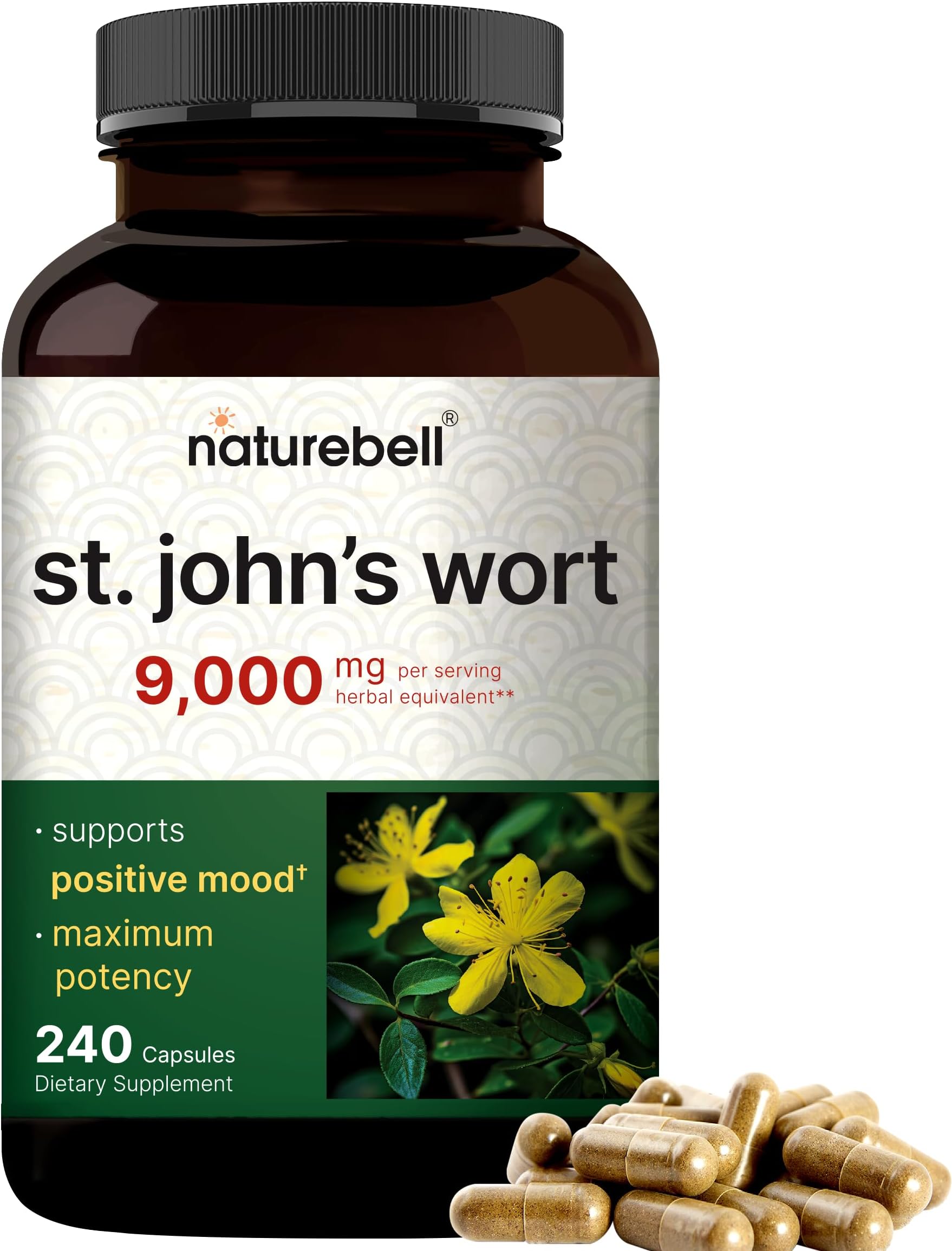 Amazon.com: 1,000mg Ultra High Strength St. John's Wort Capsules (Non ...