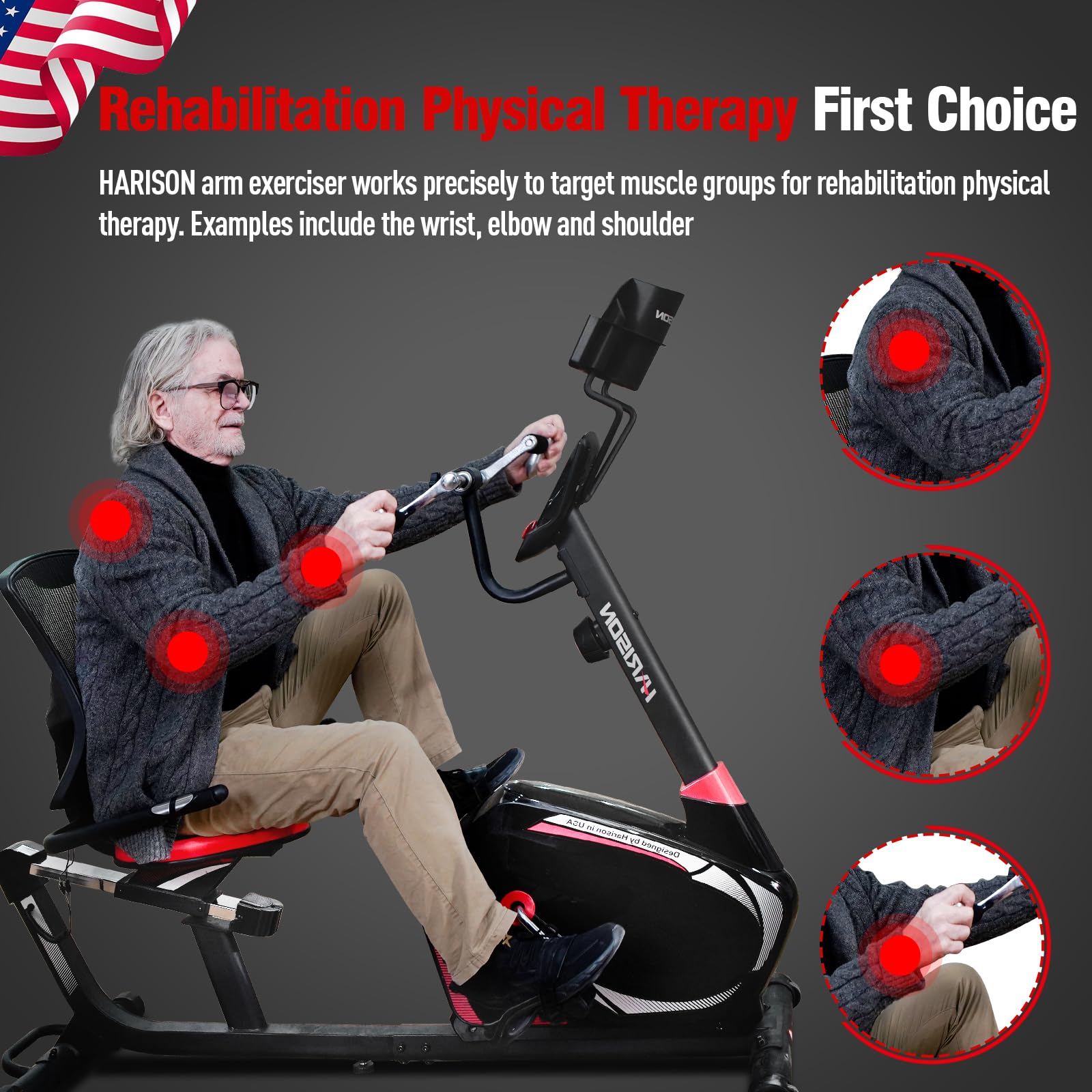 Snapklik.com : HARISON Arm Exerciser For Recumbent Exercise Bike