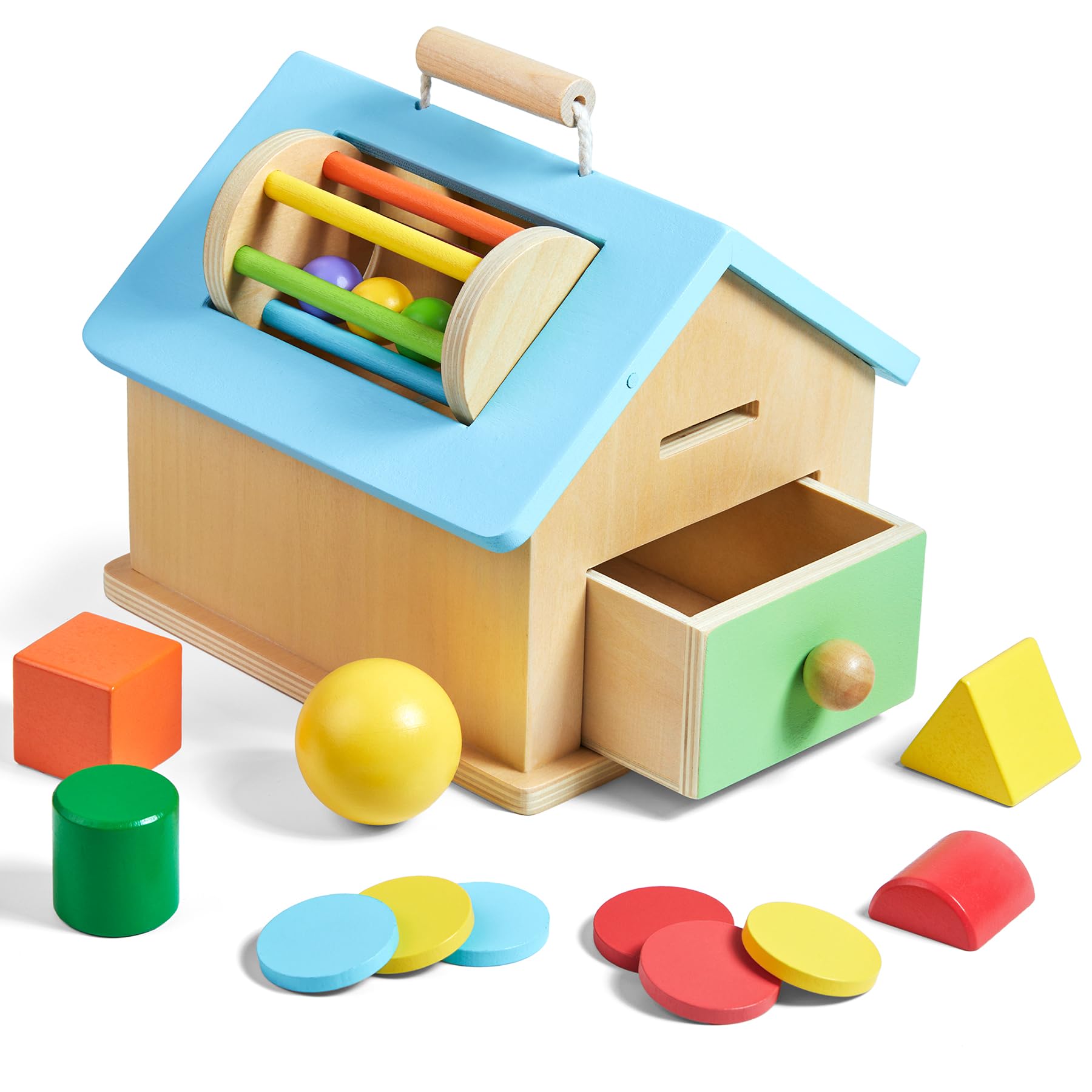 Amazon.com: Montessori Toys for 1 2 3 Years Old Boys and Girls 5 in 1 ...