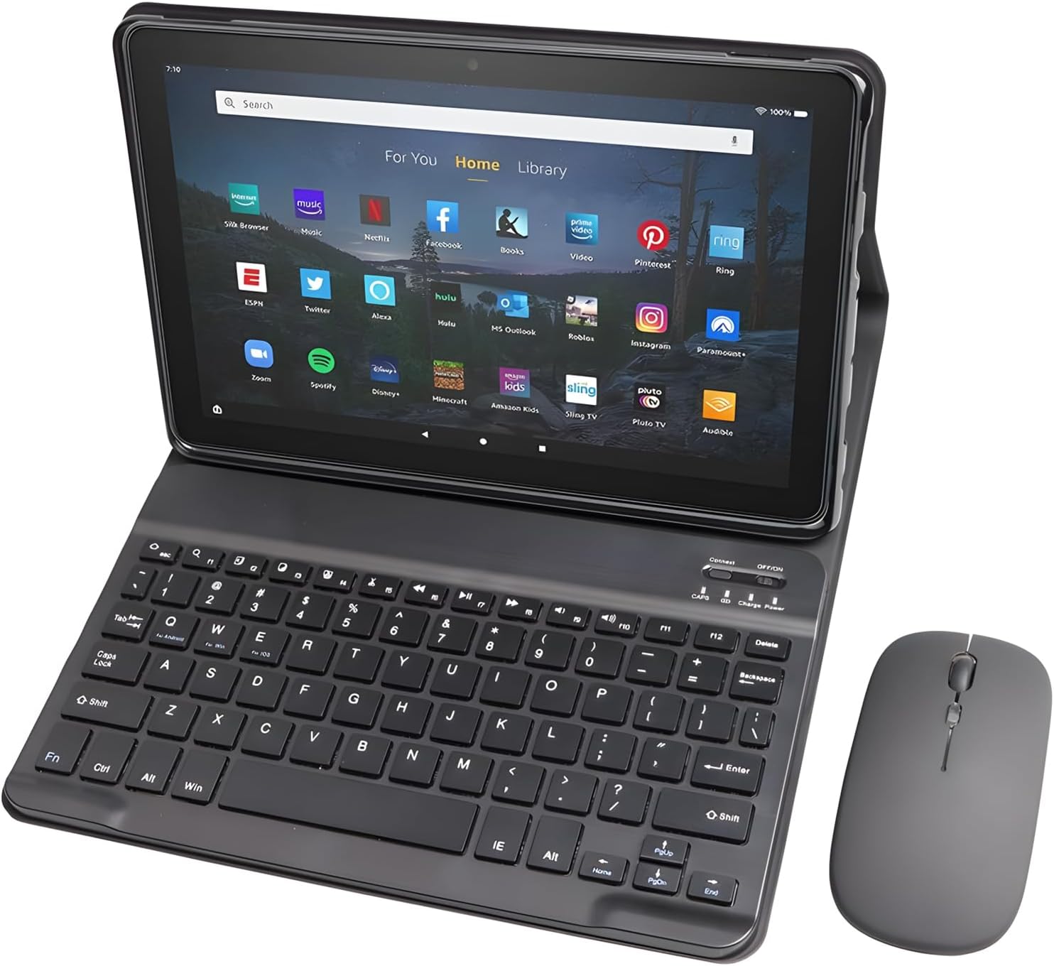 Amazon.com: GYSDCAZ Keyboard Case for Amazon Kindle Fire HD 10&10 Plus ...