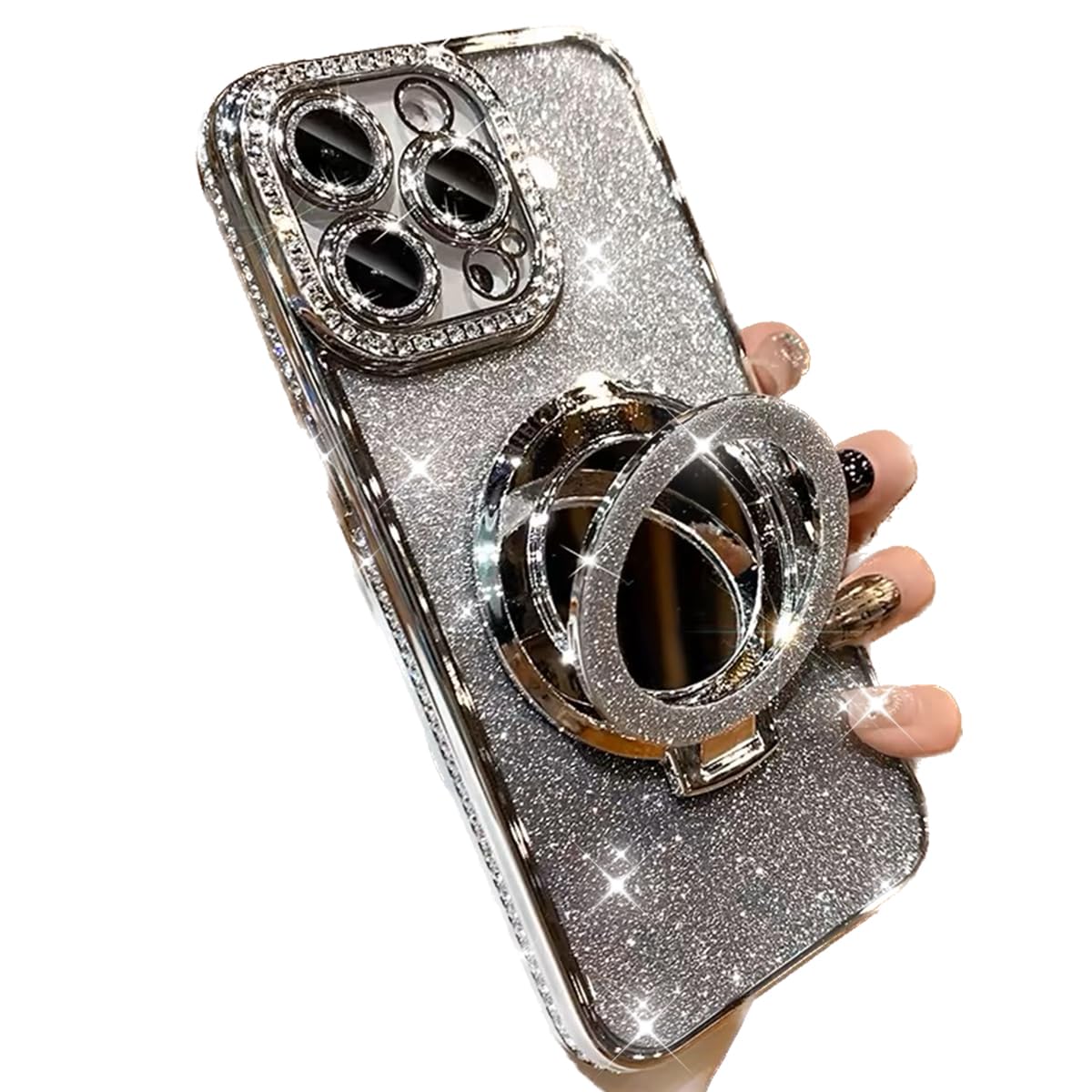 Amazon.com: AuroiCCY for iPhone 16 Pro Max Case with Kickstand, [Compatible with Magsafe ...