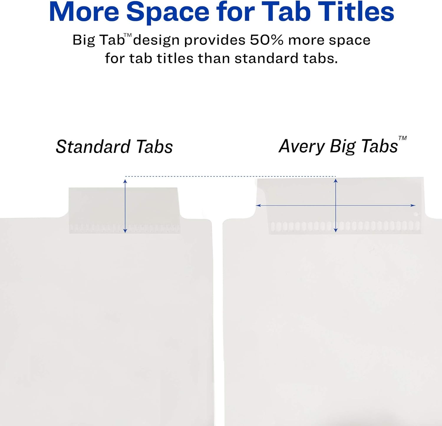 Avery Separadores insertables de plástico duradero con 8 pestañas ...