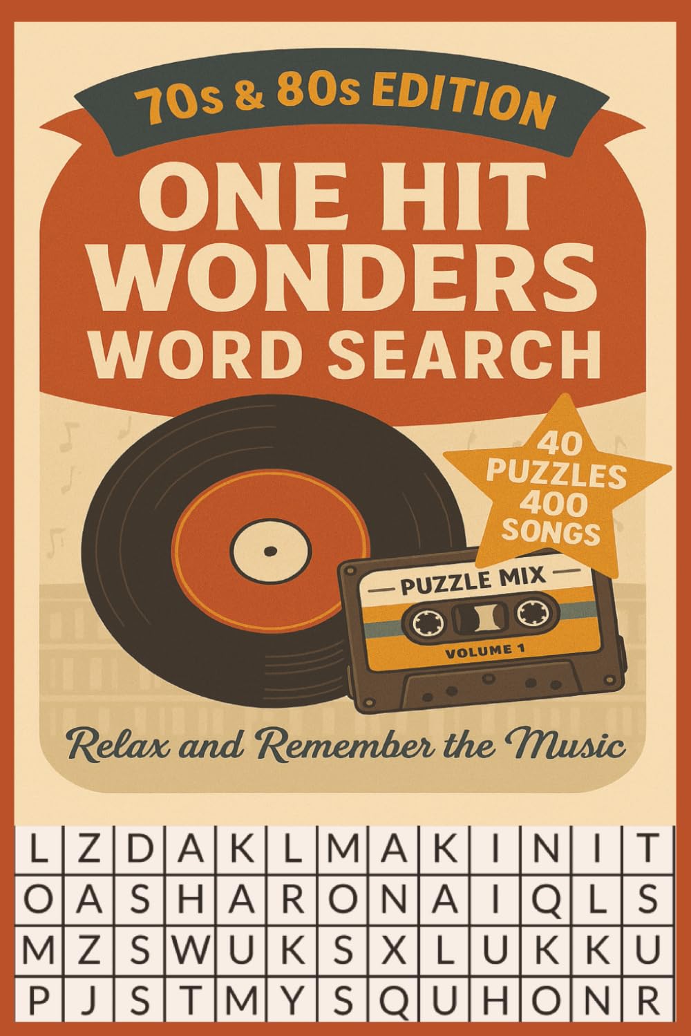 One Hit Wonders Word Search – 70s & 80s Edition: 40 Puzzles 400 Songs ...