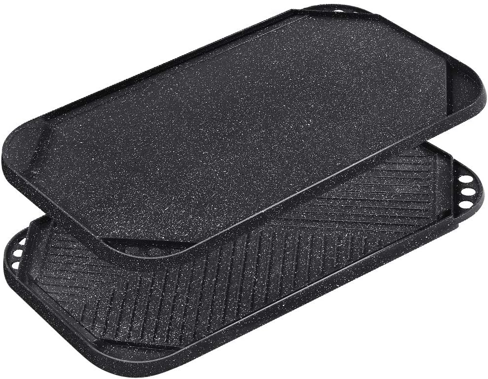 Amazon.com: Sensarte Nonstick Griddle Grill Pan, Pro-Grid Reversible ...