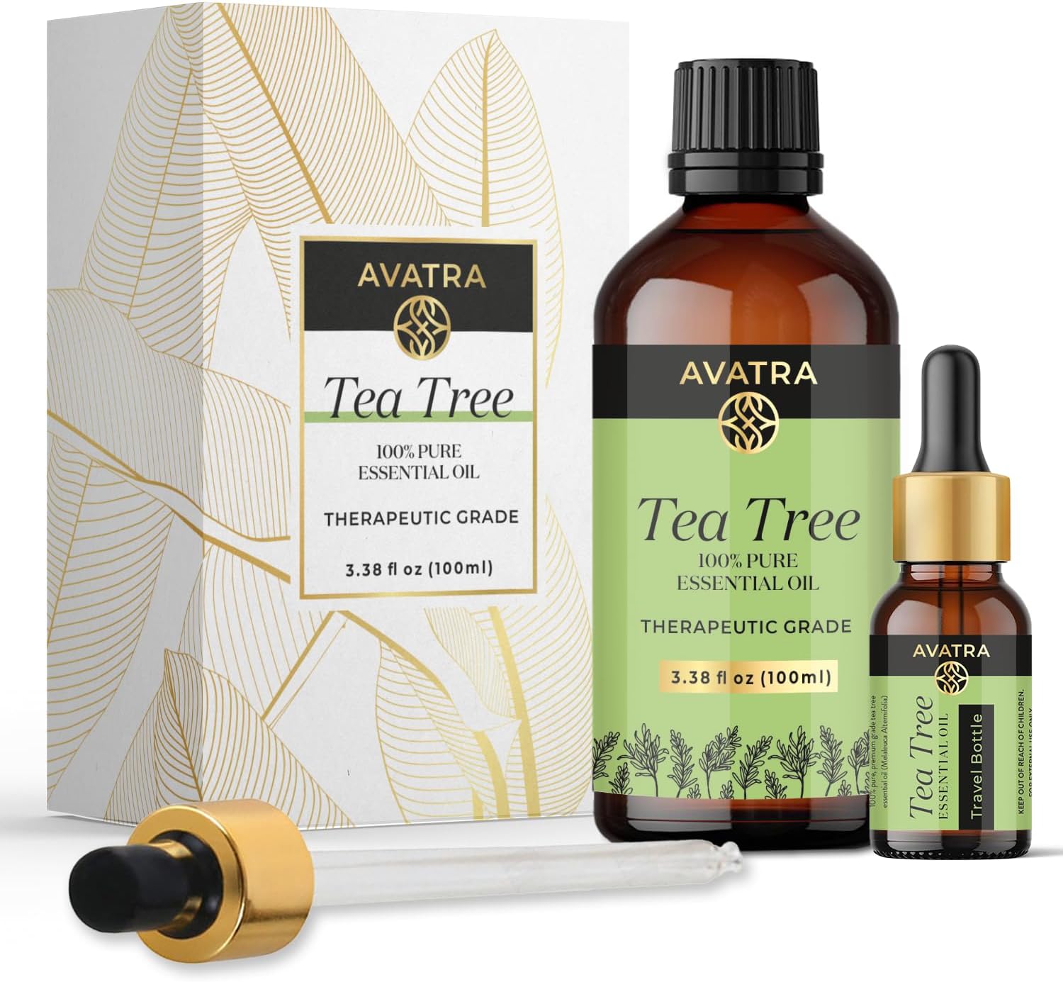 Amazon.com: Avatra Pure Tea Tree Essential Oil for Skin & Diffuser ...