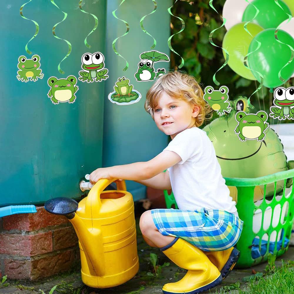 Snapklik.com : 12 PCS Frog Foil Swirl Decorations Reptile Birthday ...