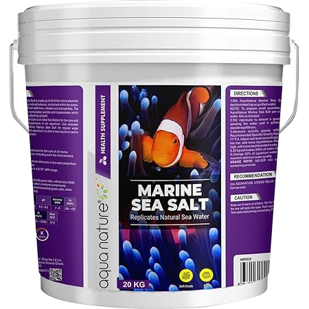 AquaNature Marine Sea Salt 20kg : Amazon.in: Pet Supplies