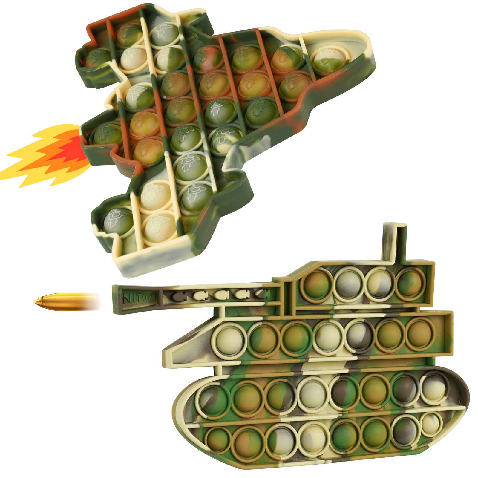 Nitoy 2 Pack Push Pop Bubble Fidget Sensory Toys Fidget | Desertcart Norway