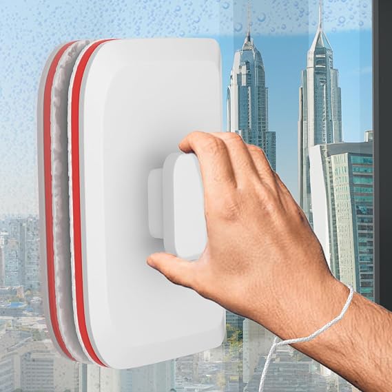 RATNKWIK Magnetic Window Glass Cleaner Wiper Double Side Cleaning ...