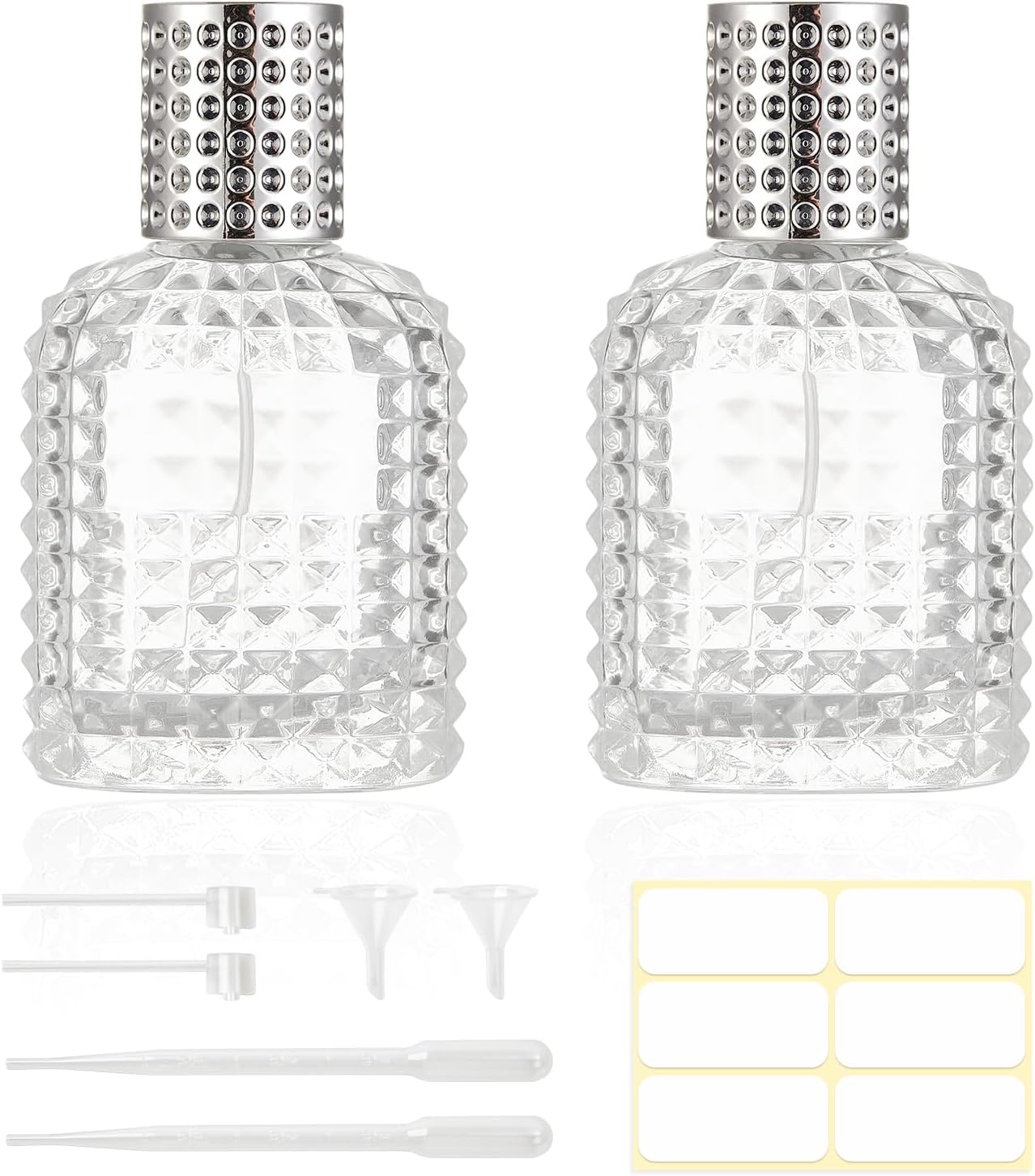 Amazon.com: HXRYAGi 2 Pack 50ml Refillable Spray Perfume Bottles, Empty ...