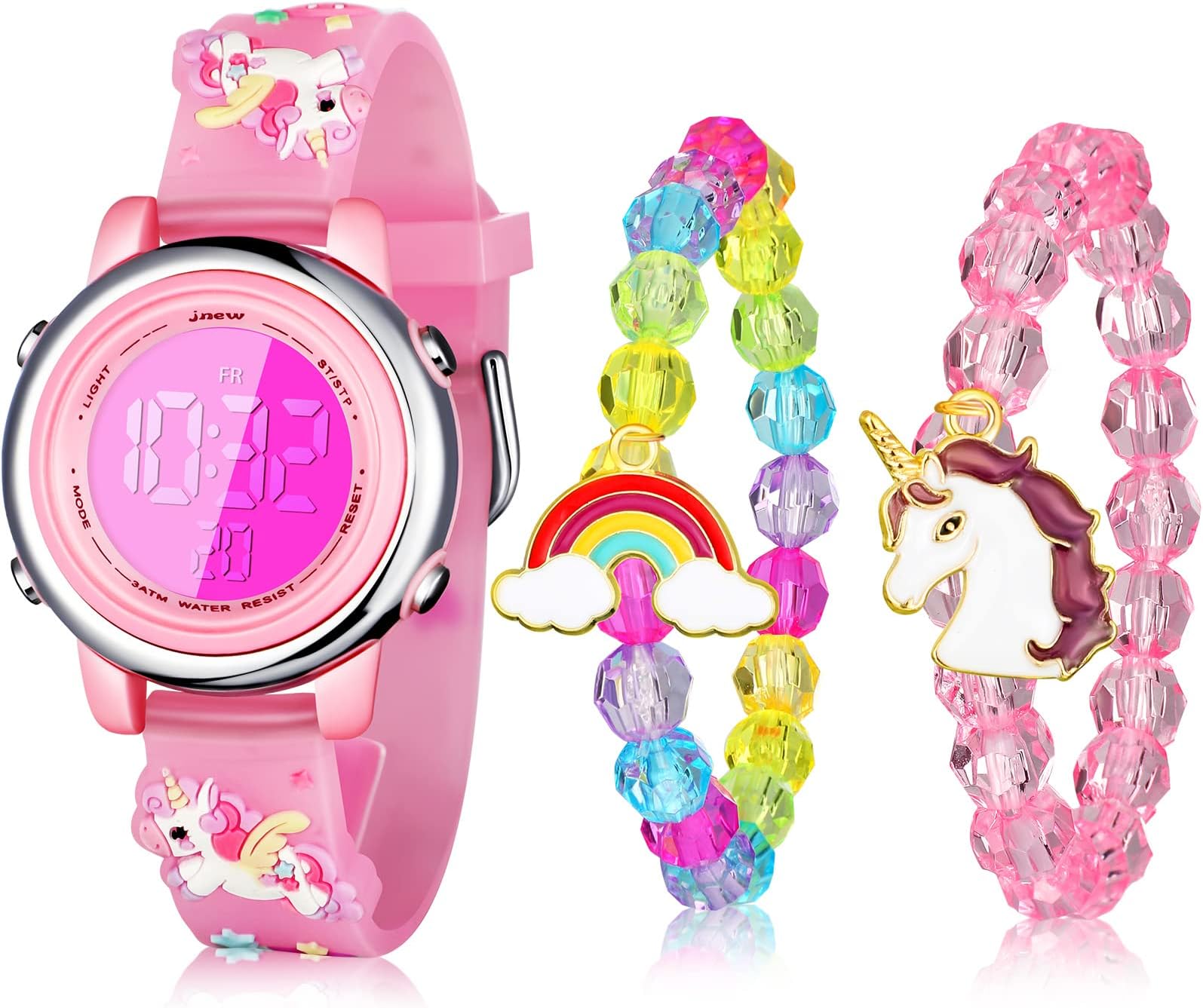 Accutime Hello Kitty Reloj digital de cuarzo LED para niños, multicolor ...