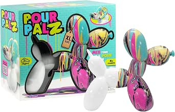 Amazon.com: Pour Palz DIY Paint Pouring Kit – 1 XL Balloon Dog, 4 ...
