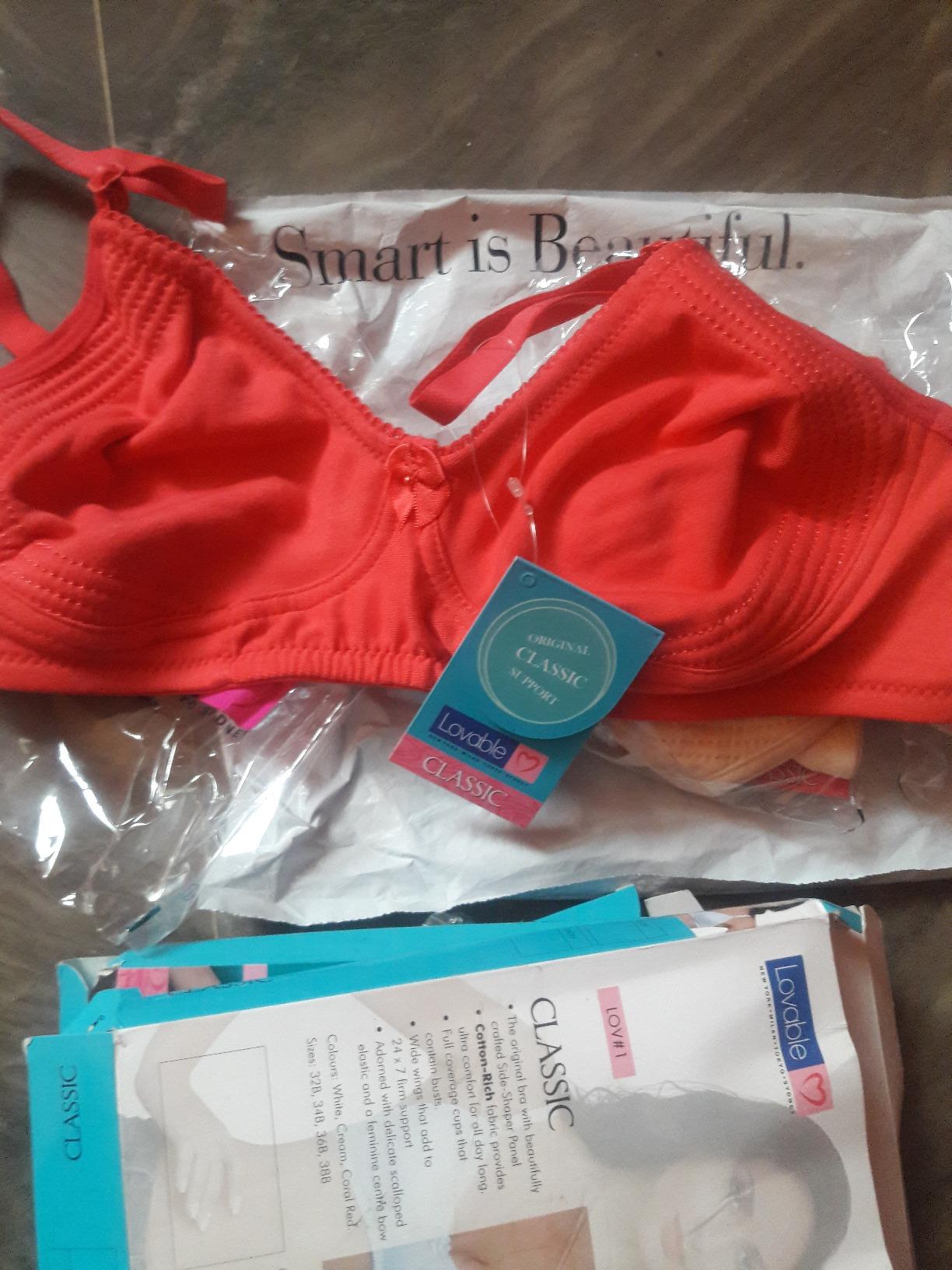 Buy Lovable Full Cup Bra (Pack of 3) (CLASSIC_White, Cr, C.Red_34B) at ...