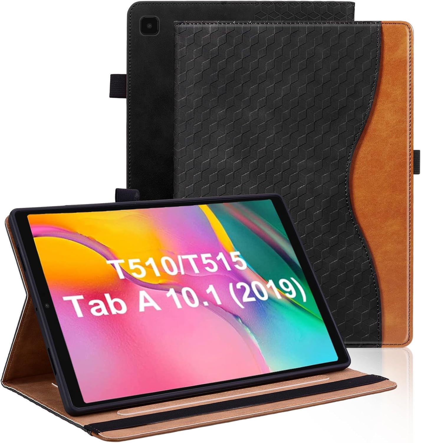 Vkooer Case for Samsung Galaxy Tab A 10.1 Inch 2019 PU Leather SM-T510 ...