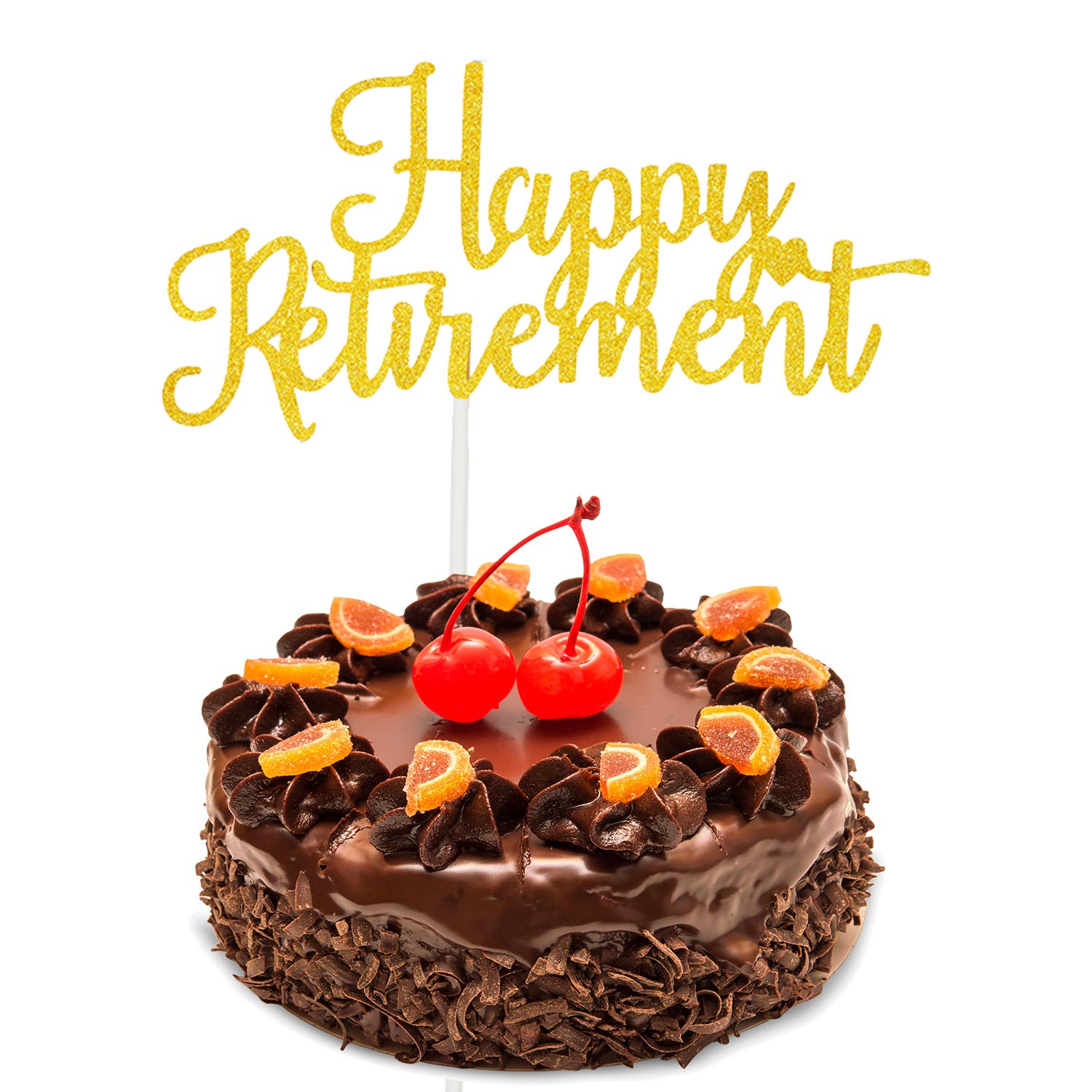 Trounistro 20 Pieces Happy Retirement Cake Topper Happy Retirement ...