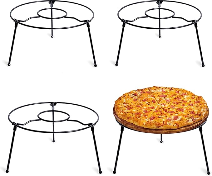Amazon.com | HOHIYA 4 Pcs 9 Inch Pizza Stand Holder Riser Display ...