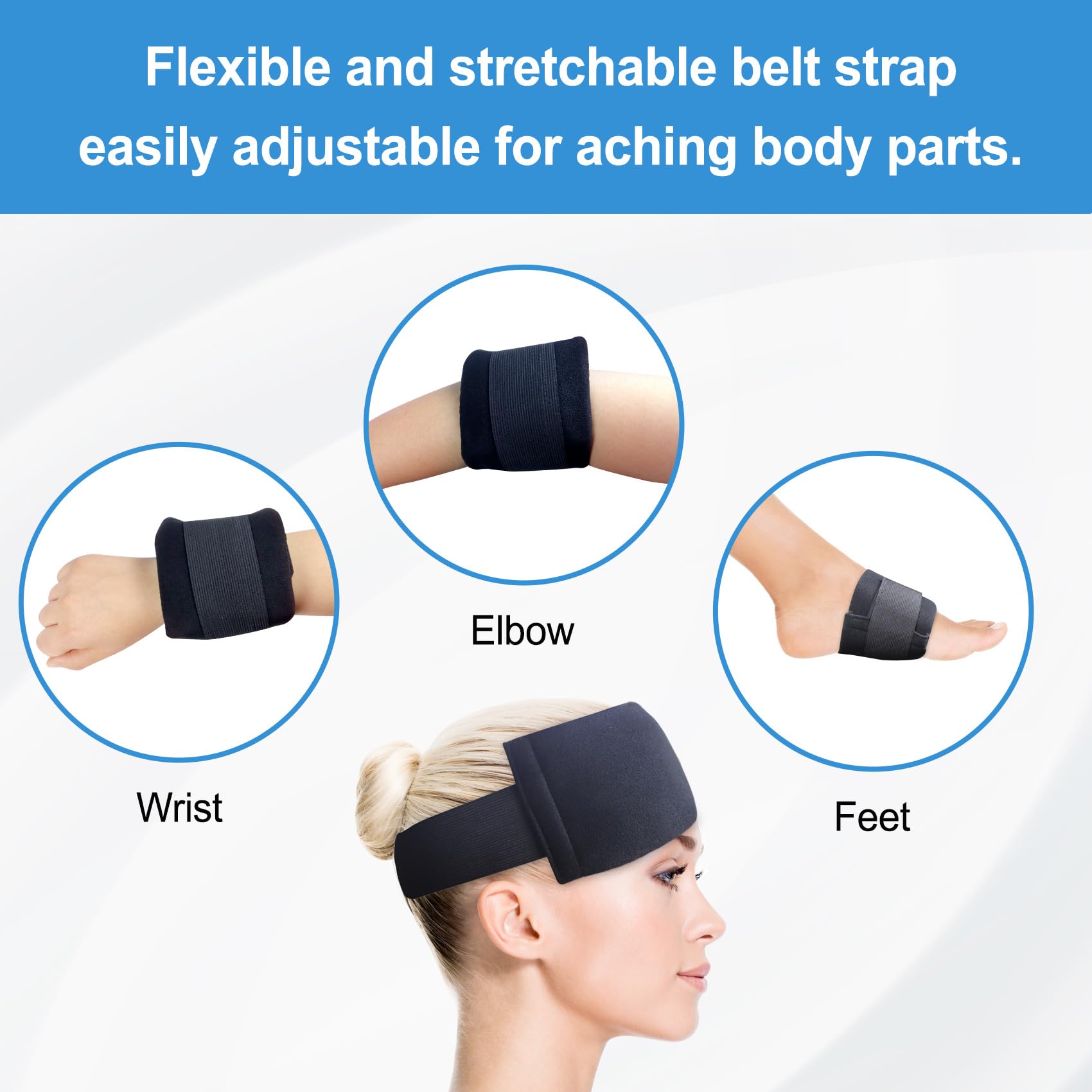 Snapklik.com : Ice Packs For Injuries Reusable, Migraine Relief ...