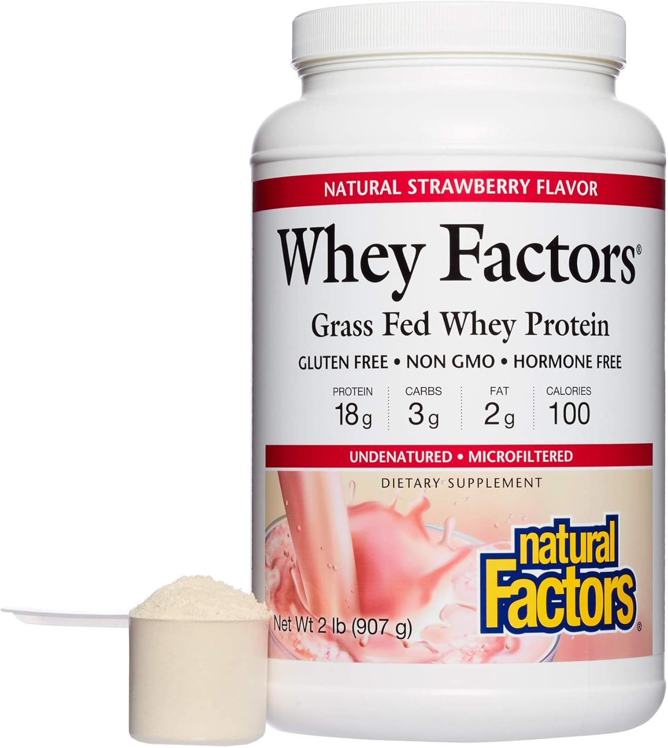 Amazon.com: Whey Factors by Natural Factors, Grass Fed Whey Protein ...
