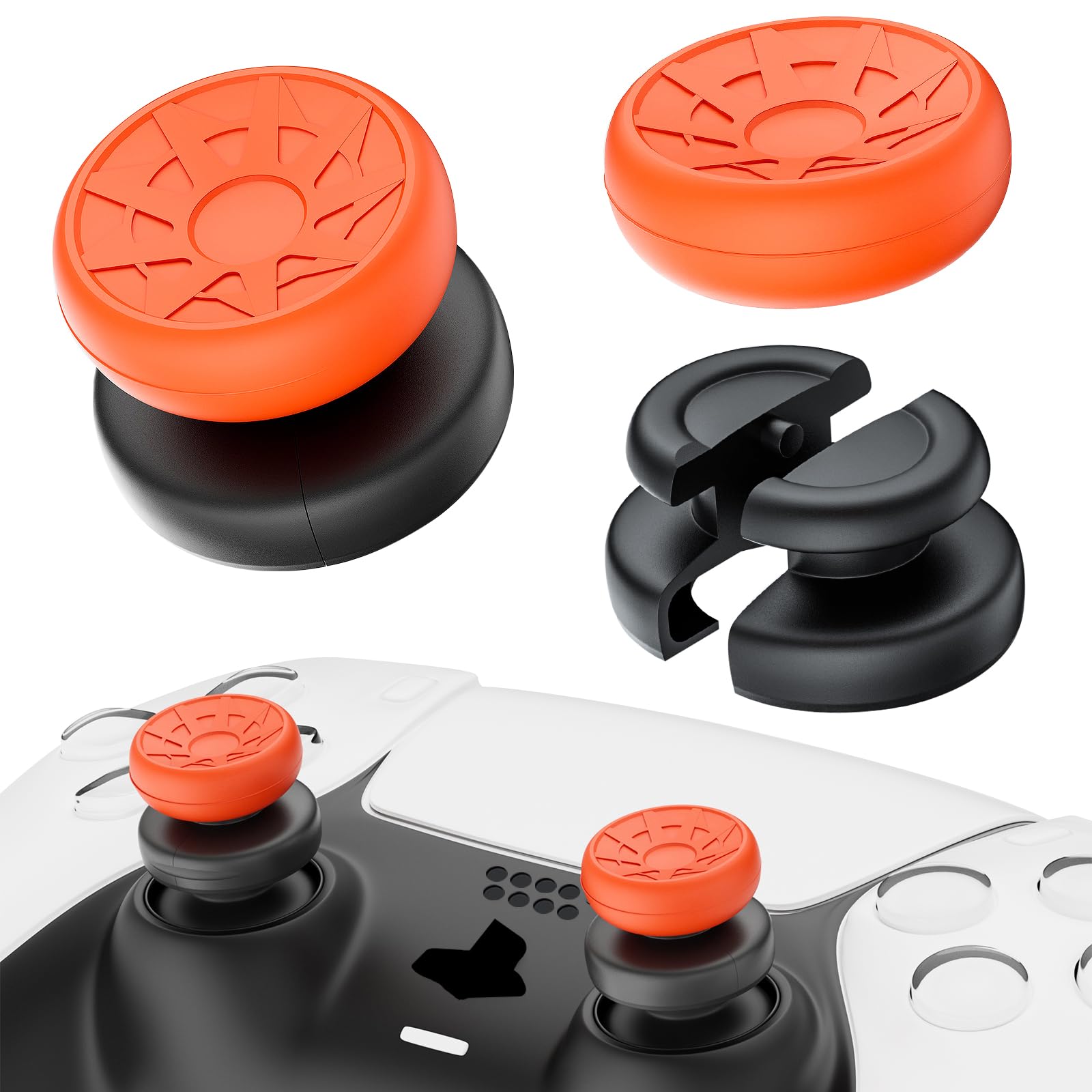 Amazon.com: PlayRealm NO Falling Off Thumbstick Extender & Silicone ...
