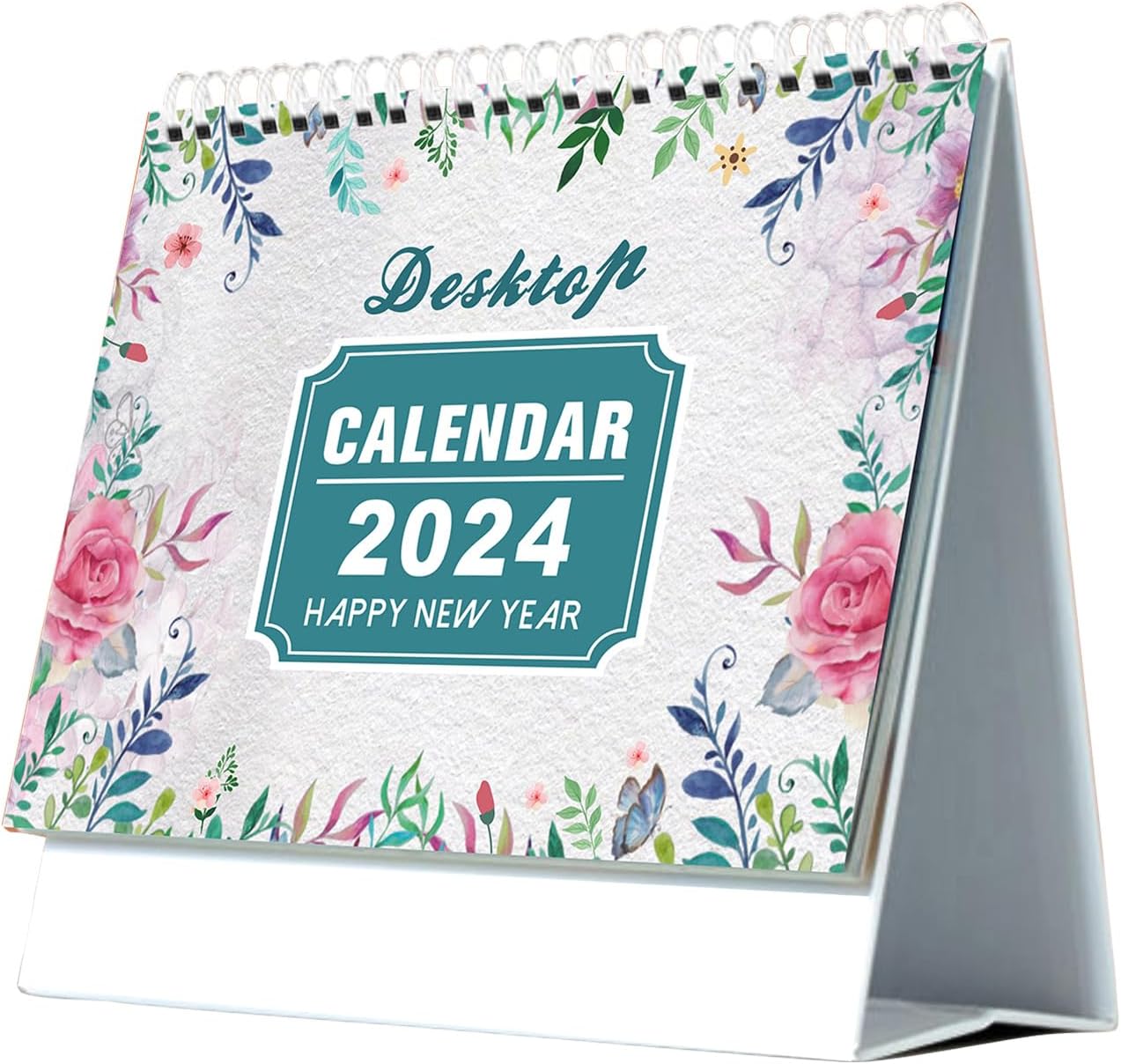 Desk Calendar 2024, Monthly Desktop Calendar, Standing Flip Calendar ...