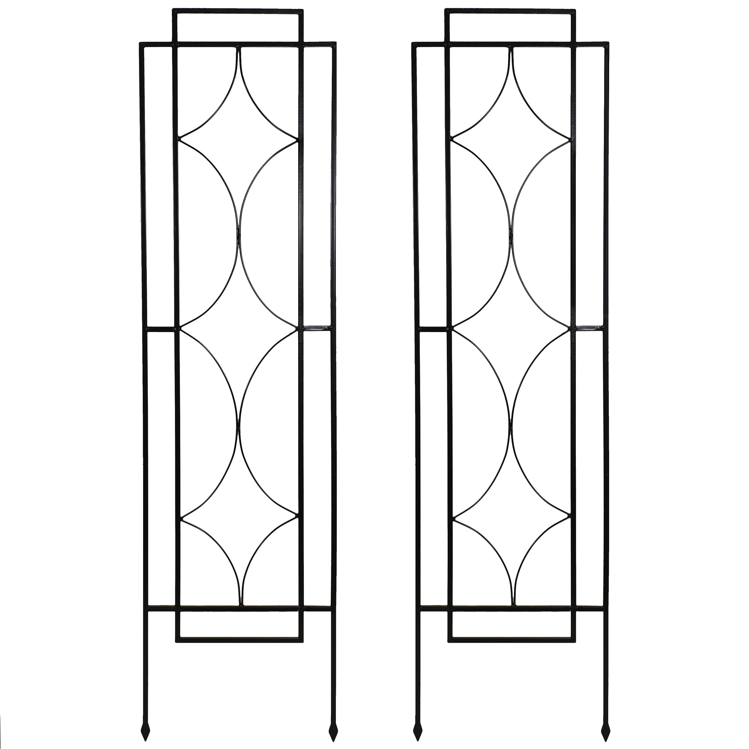 Snapklik.com : Sunnydaze 2-Piece Chic Diamonds Garden Trellis For ...