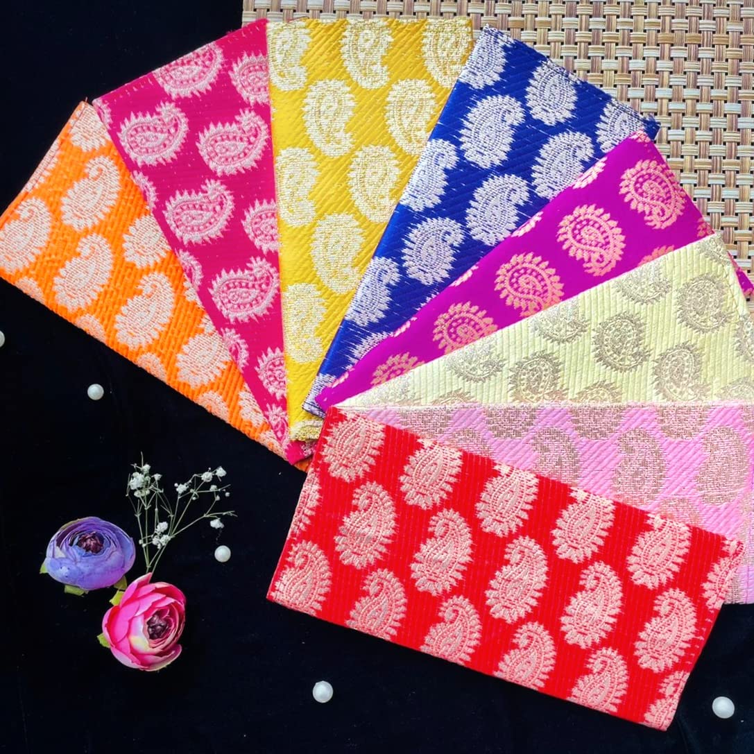 STLYZ Shagun Envelope Assorted Color Small Buti Designs, Give Lifafa ...