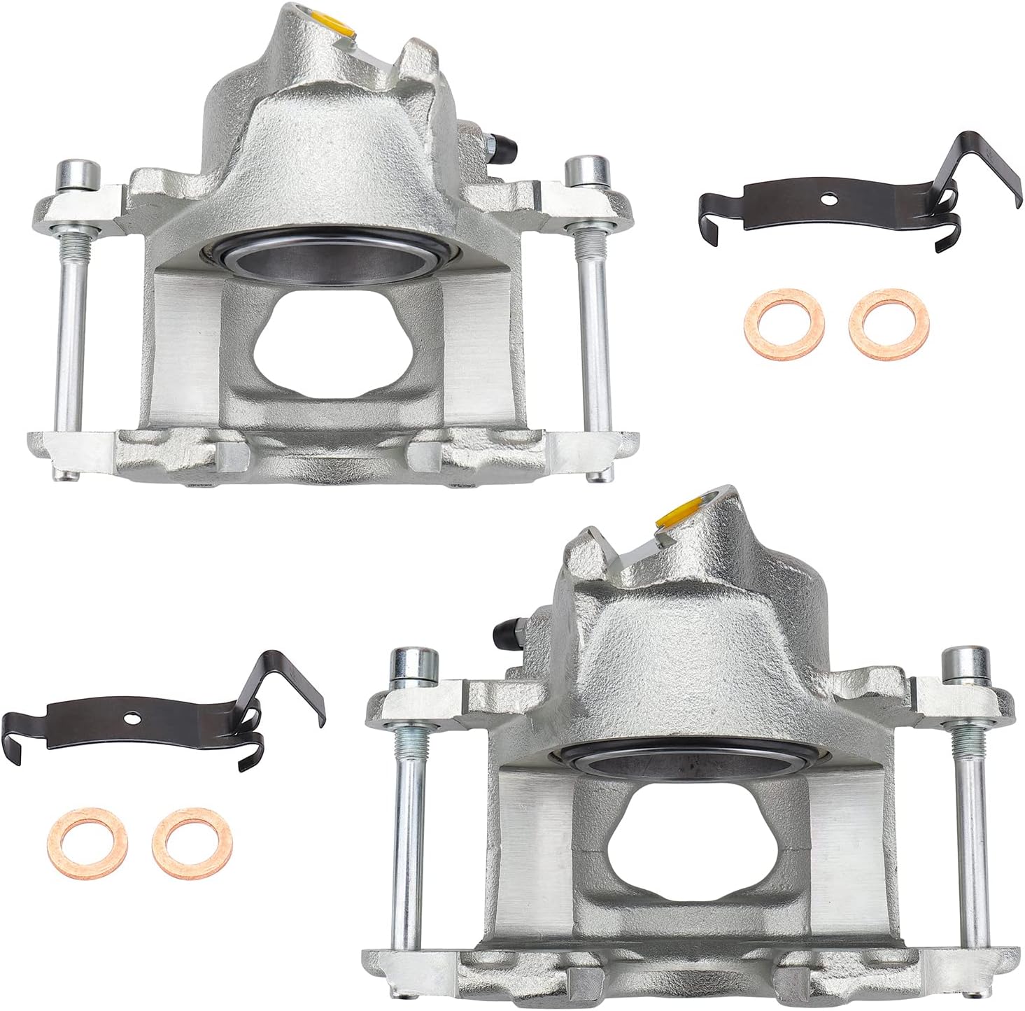 Amazon.com: BRTEC Front Brake Calipers w/Hardware Bracket 184020 184021 ...