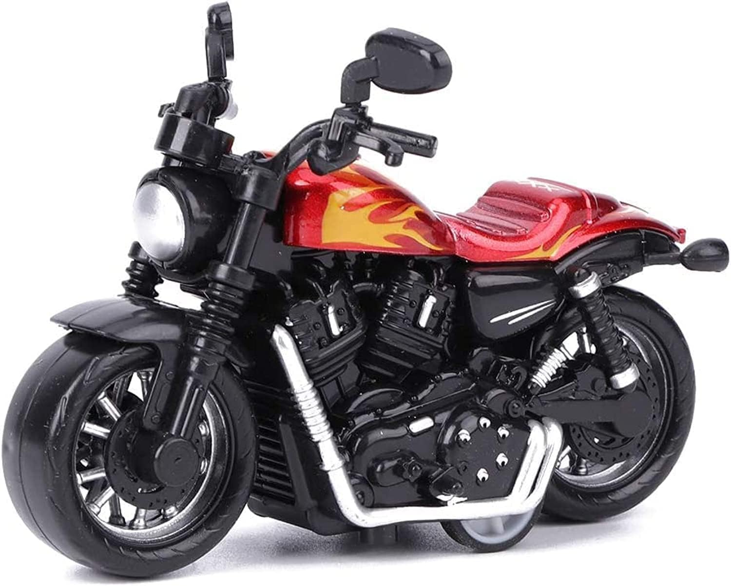 SYOSI Alloy Motorbike Toy Highly Simulation Motorbike Model Pull-Back ...