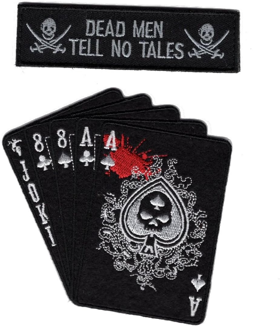 Amazon.com: Dead Man's Hand Aces and 8's Dead Men Tell no Tales Patch ...