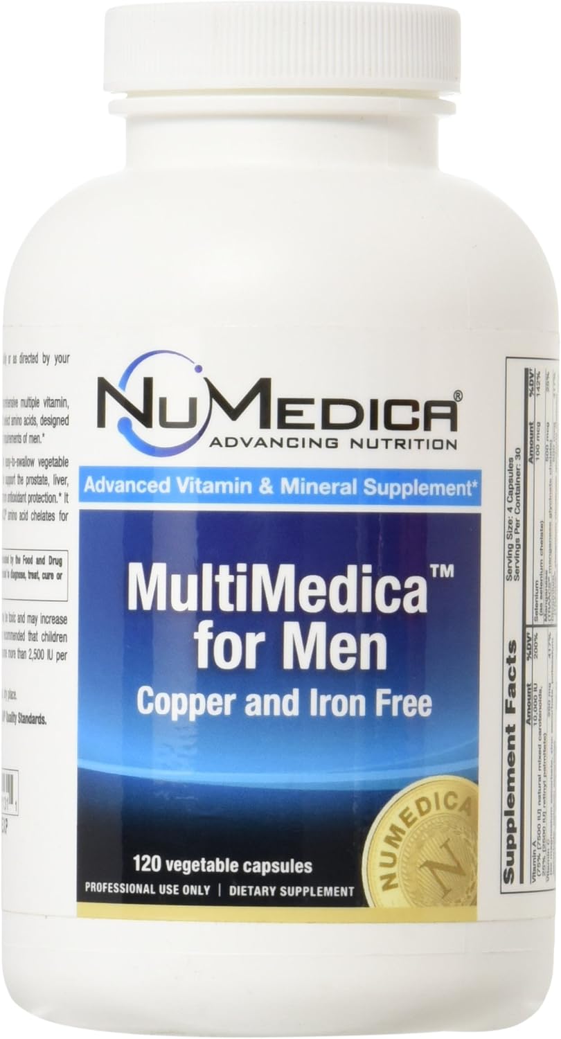 Amazon.com: NuMedica - MultiMedica for Men - 120 Vegetable Capsules ...