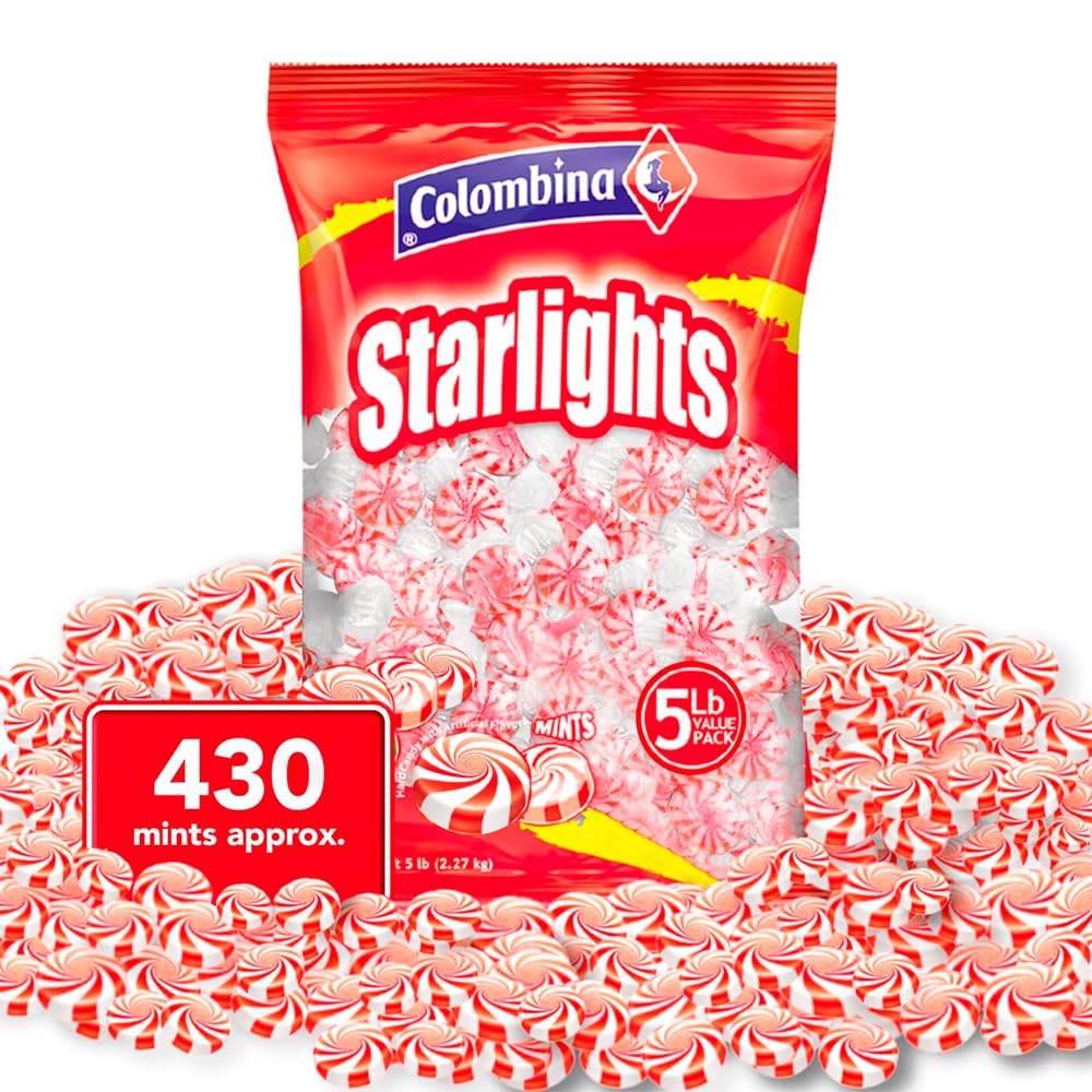 Amazon.com: Colombina Starlight Swirled Mints, Individually Wrapped ...