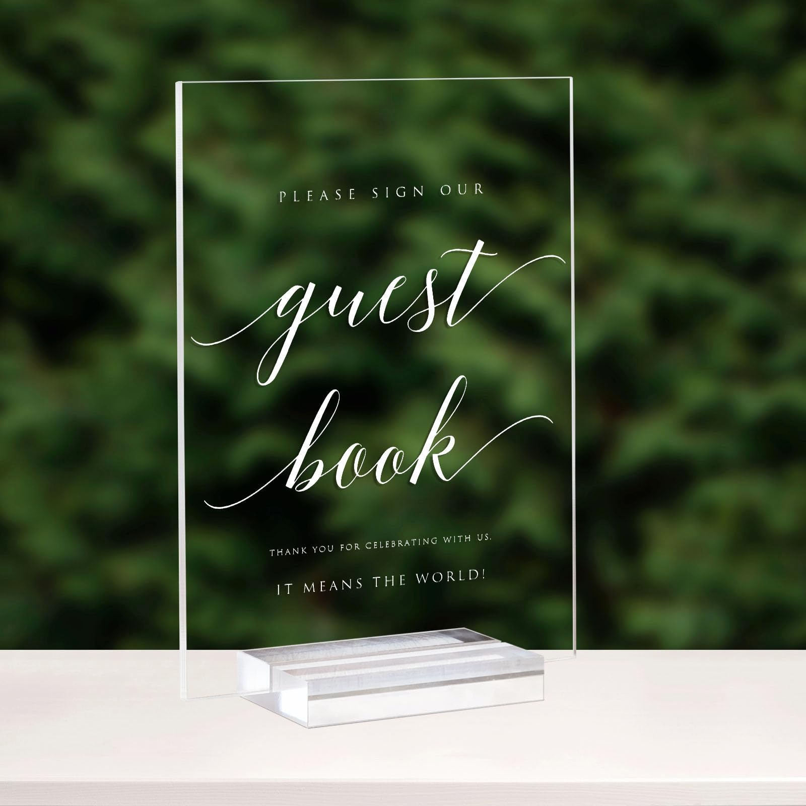 Snapklik.com : Acrylic Guest Book Signs