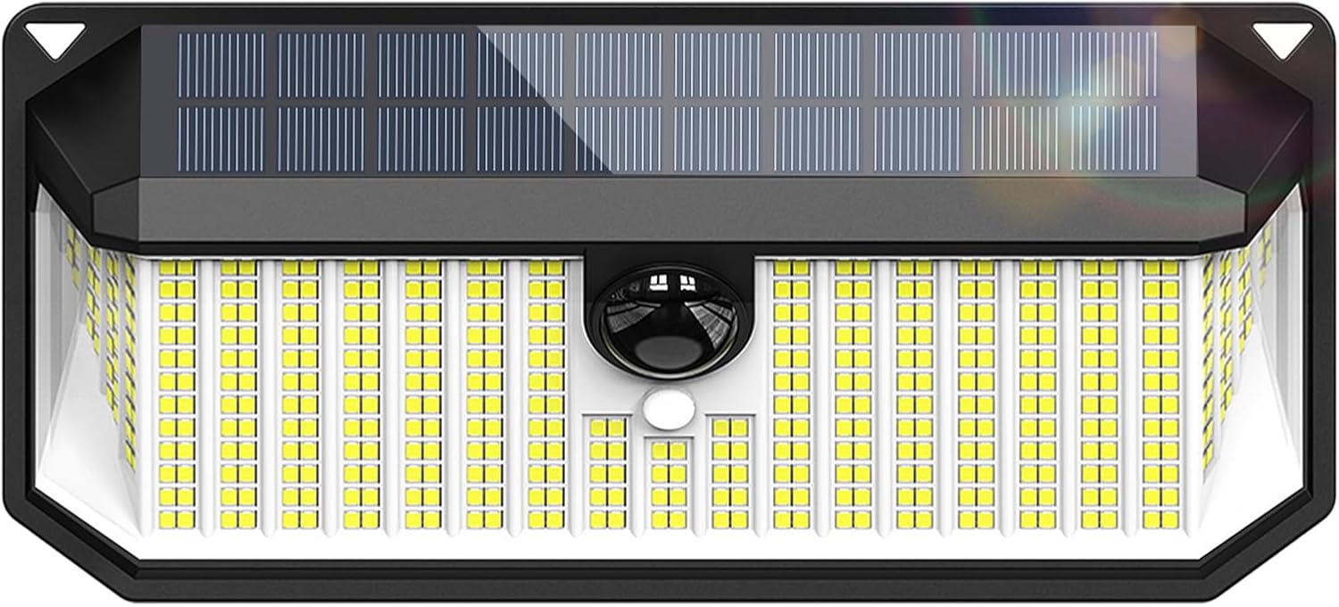 Solar Lights Outdoor,466 LEDs 4000lm Motion Sensor Light Outdoor, 270 ...