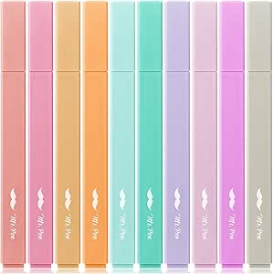 Amazon.com : Mr. Pen- Aesthetic Highlighters, 10 Pack, Chisel Tip, Candy Colors, Cute ...
