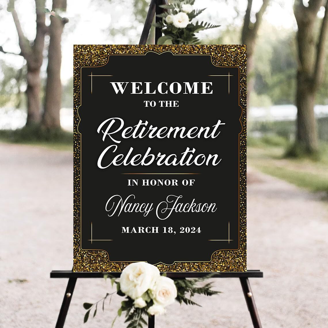 Amazon.com : KOLSTRAW Personalized Retirement Welcome Sign, Retirement ...