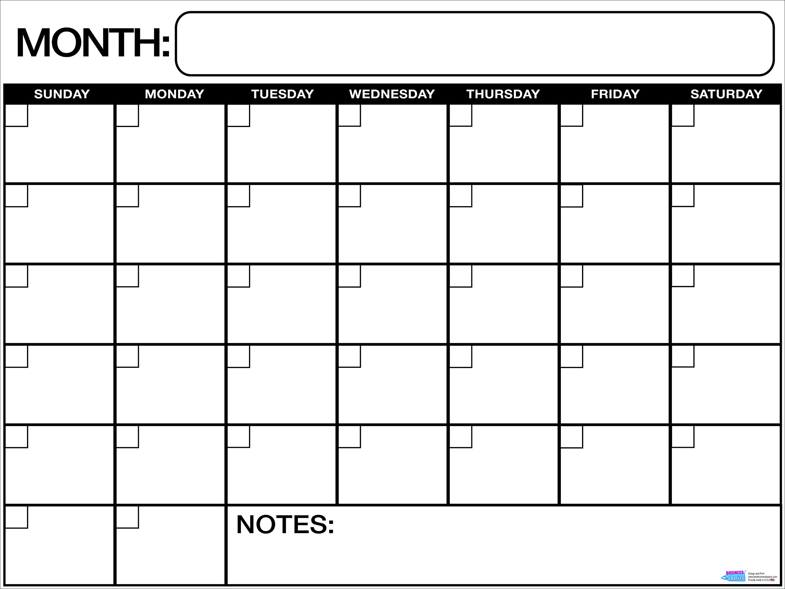 Amazon.com: Best Jumbo Laminated Dry or Wet Erase Wall Calendar 3 x 4 ...