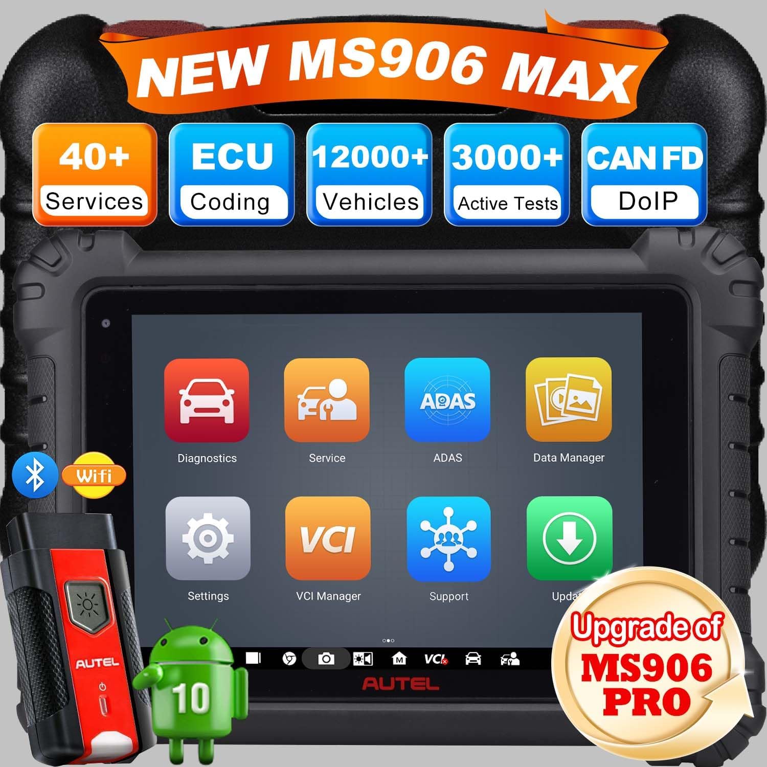 Amazon.com: Autel MaxiSys MS906MAX Scan Tool, Upgraded MS906 PRO/ MK906 ...