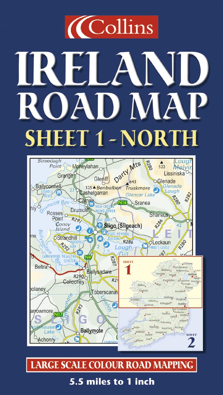 Amazon | Road Map Ireland: Sheet 1 – North (Ireland road map) | World