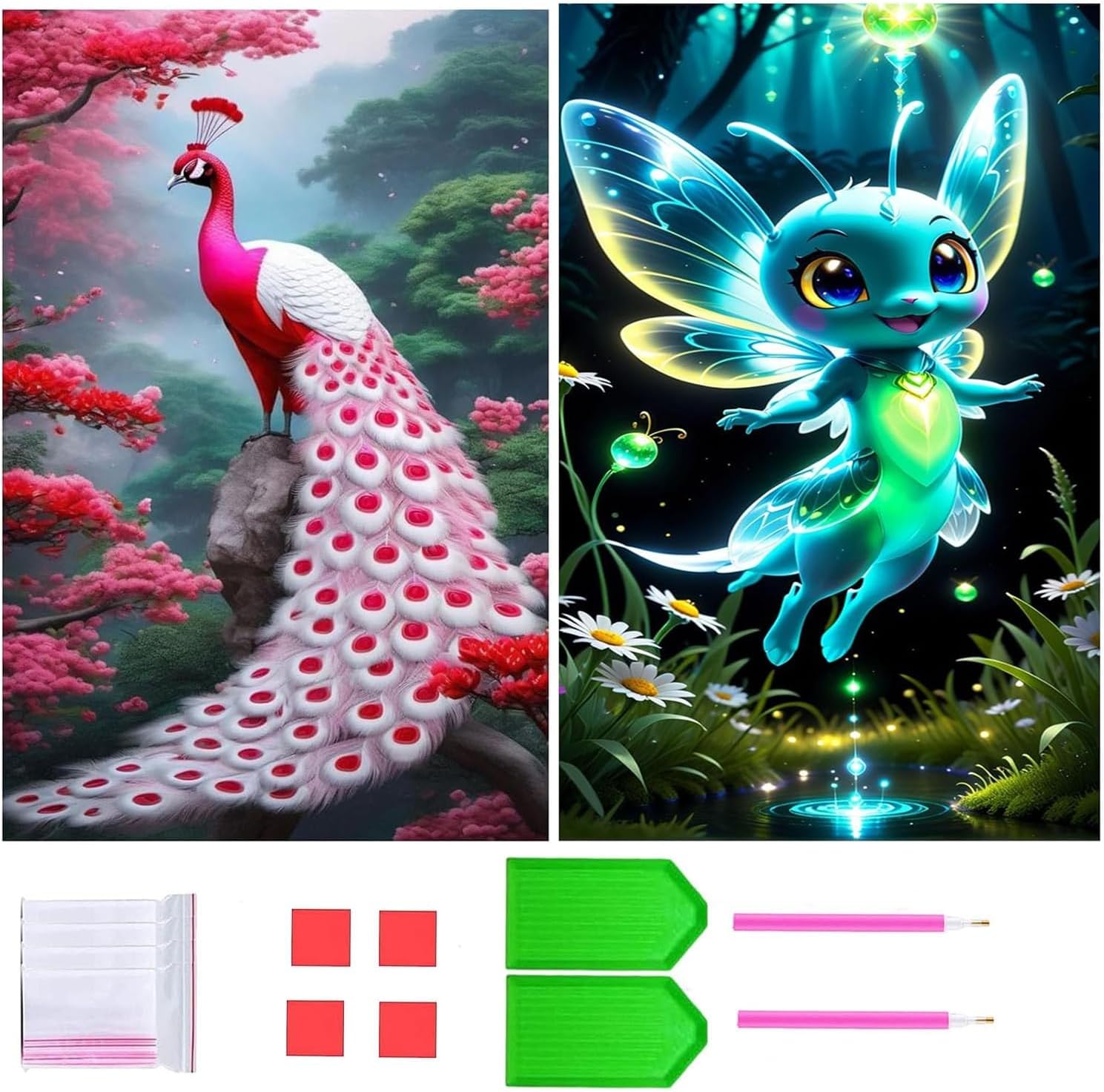 Amazon.com: Liccyy 2 Pack Large 5D Diamond Art Painting Kits for Adults ...