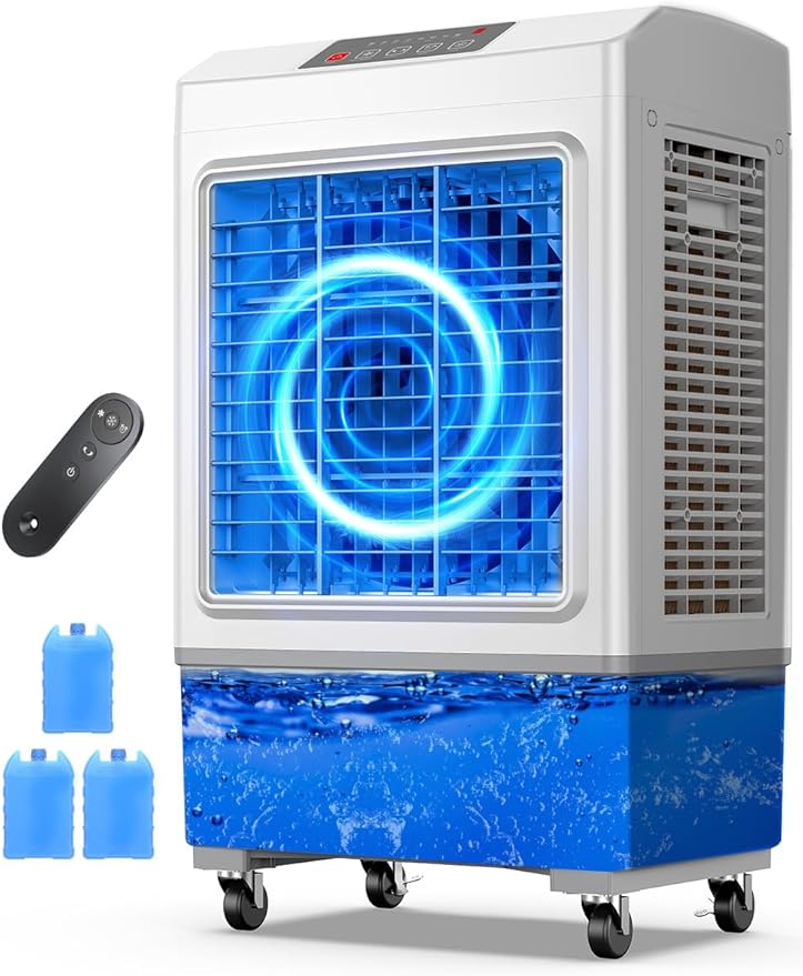 Amazon.com: AIRTHRYL Large Swamp Cooler Air Conditioner, 2200CFM ...