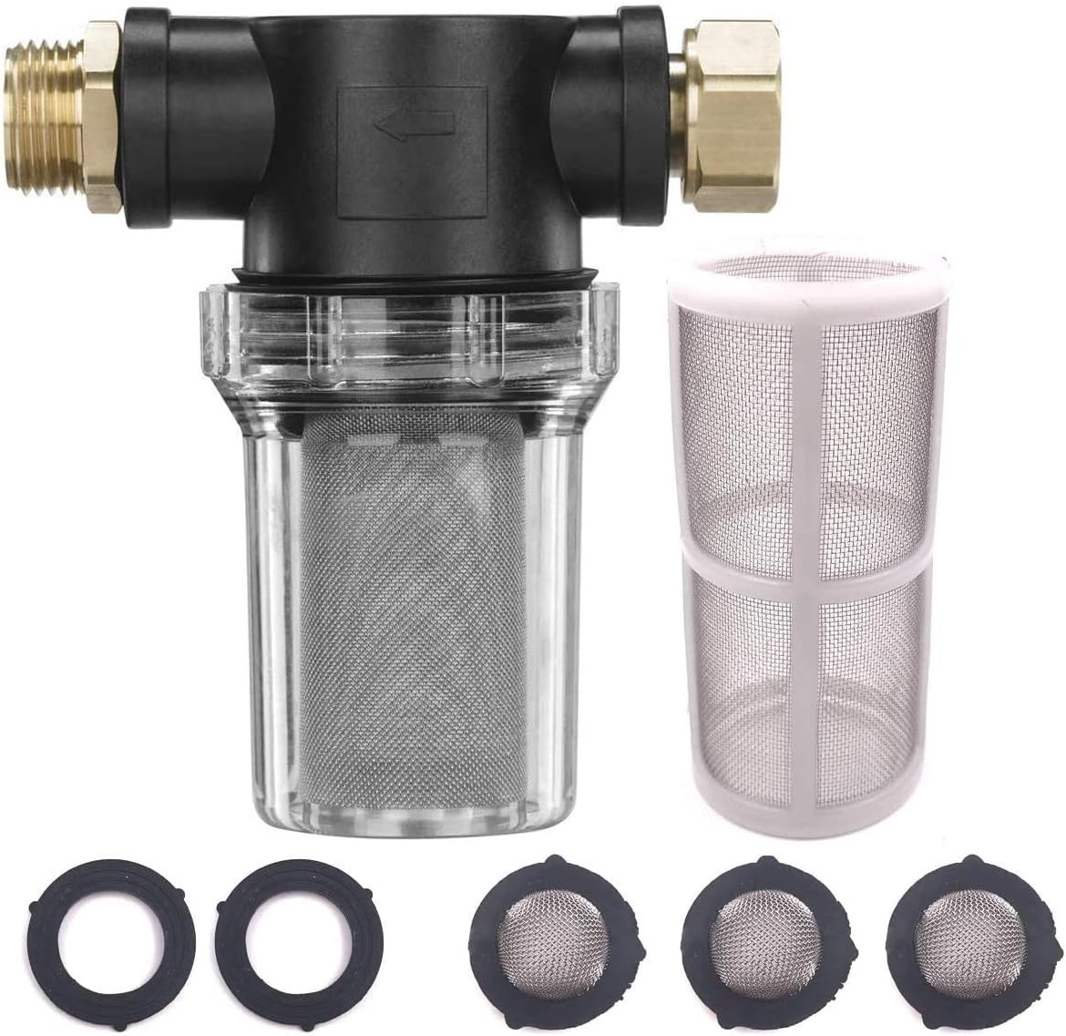 Amazon.com: Huayao 2Pack Sediment Filter Attachment for Garden Hoses ...