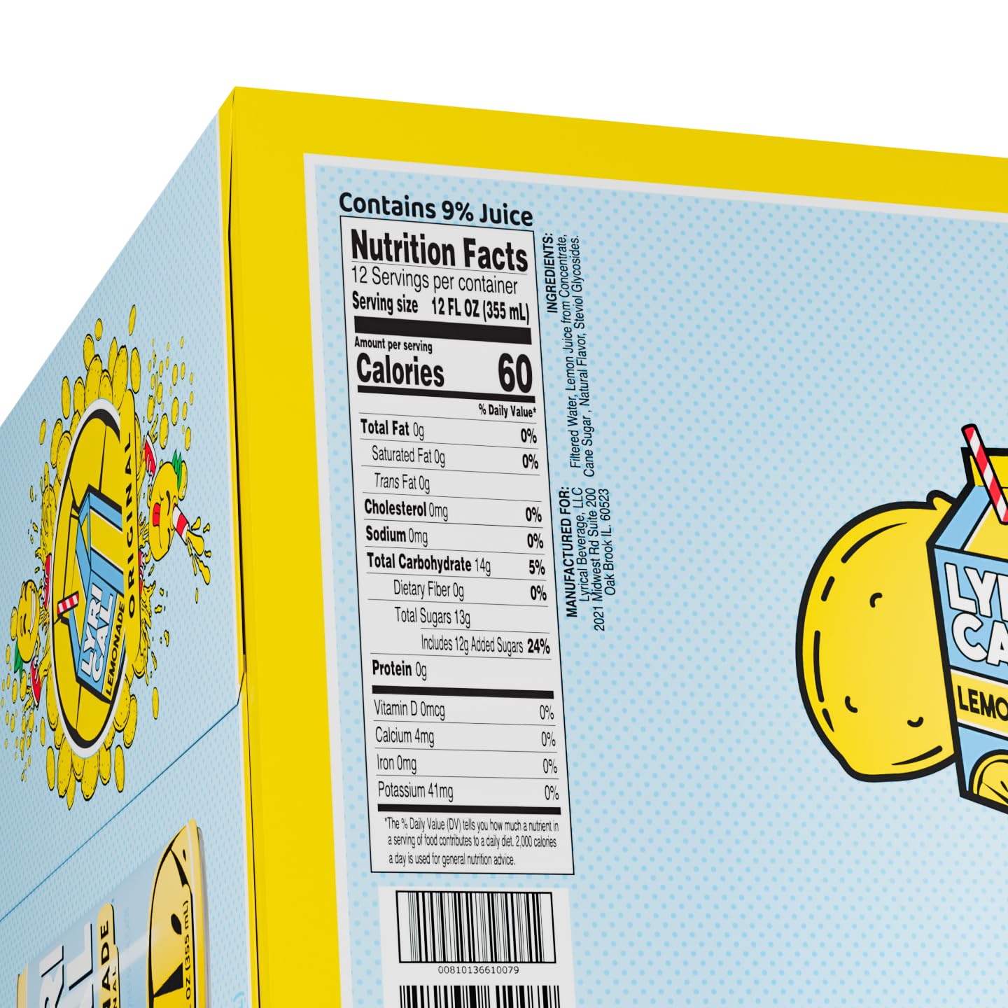 Snapklik.com : Lyrical Lemonade, Original, 12 Fl Oz Cans