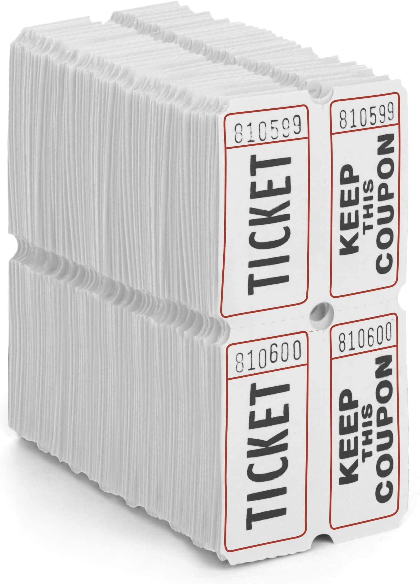 Amazon.com: HENRY DOTS 50/50 Raffle Tickets Double Roll - 2000 Ticket ...