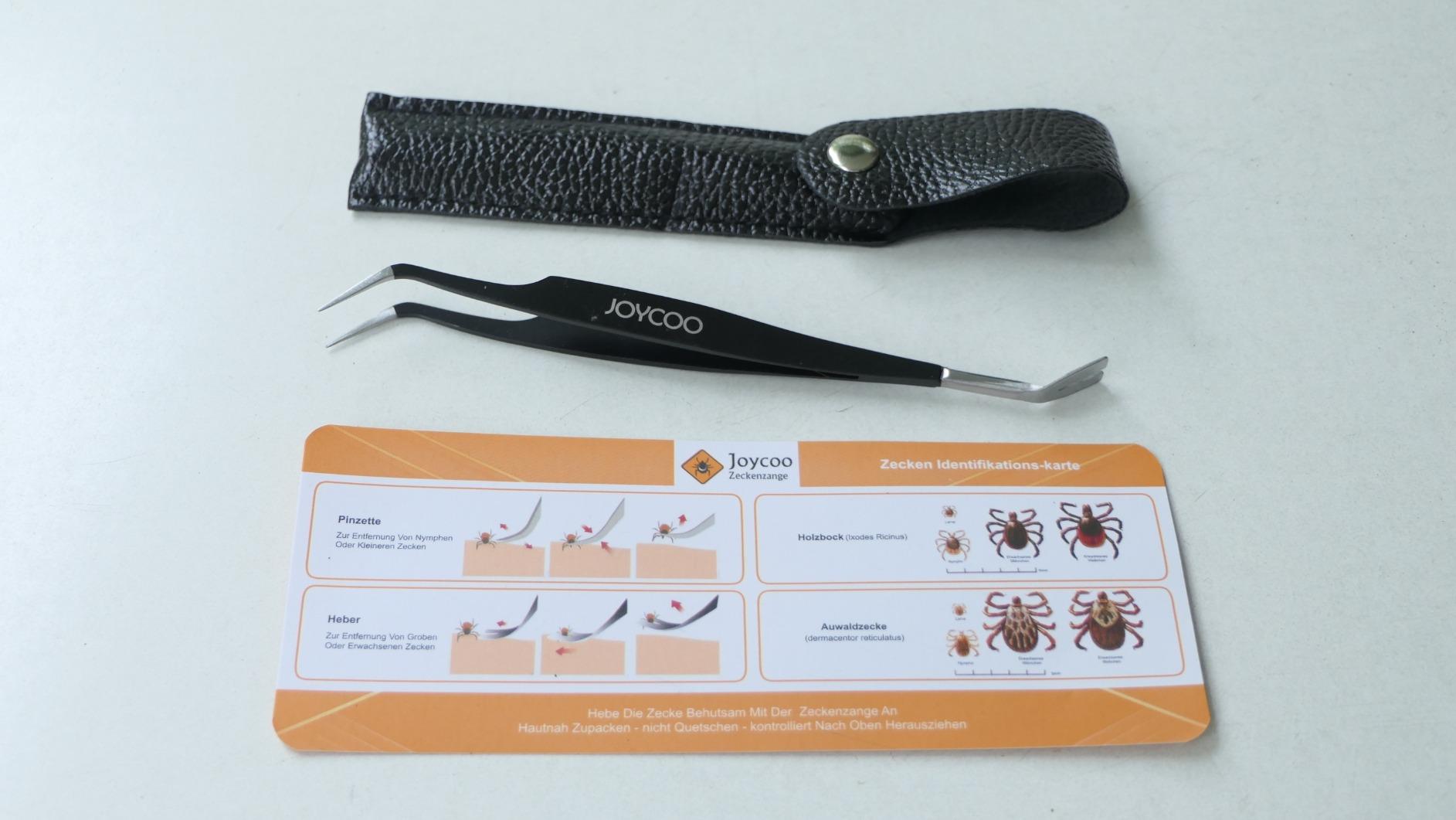 Joycoo Zeckenzange Zeckenhaken Zeckenentferner Zeckenentfernung bei ...