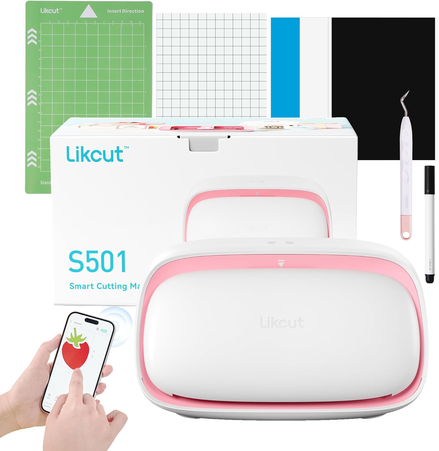 Amazon.com: Likcut Vinyl Cutter Machine, Upgrade Cutting Machine Glee ...