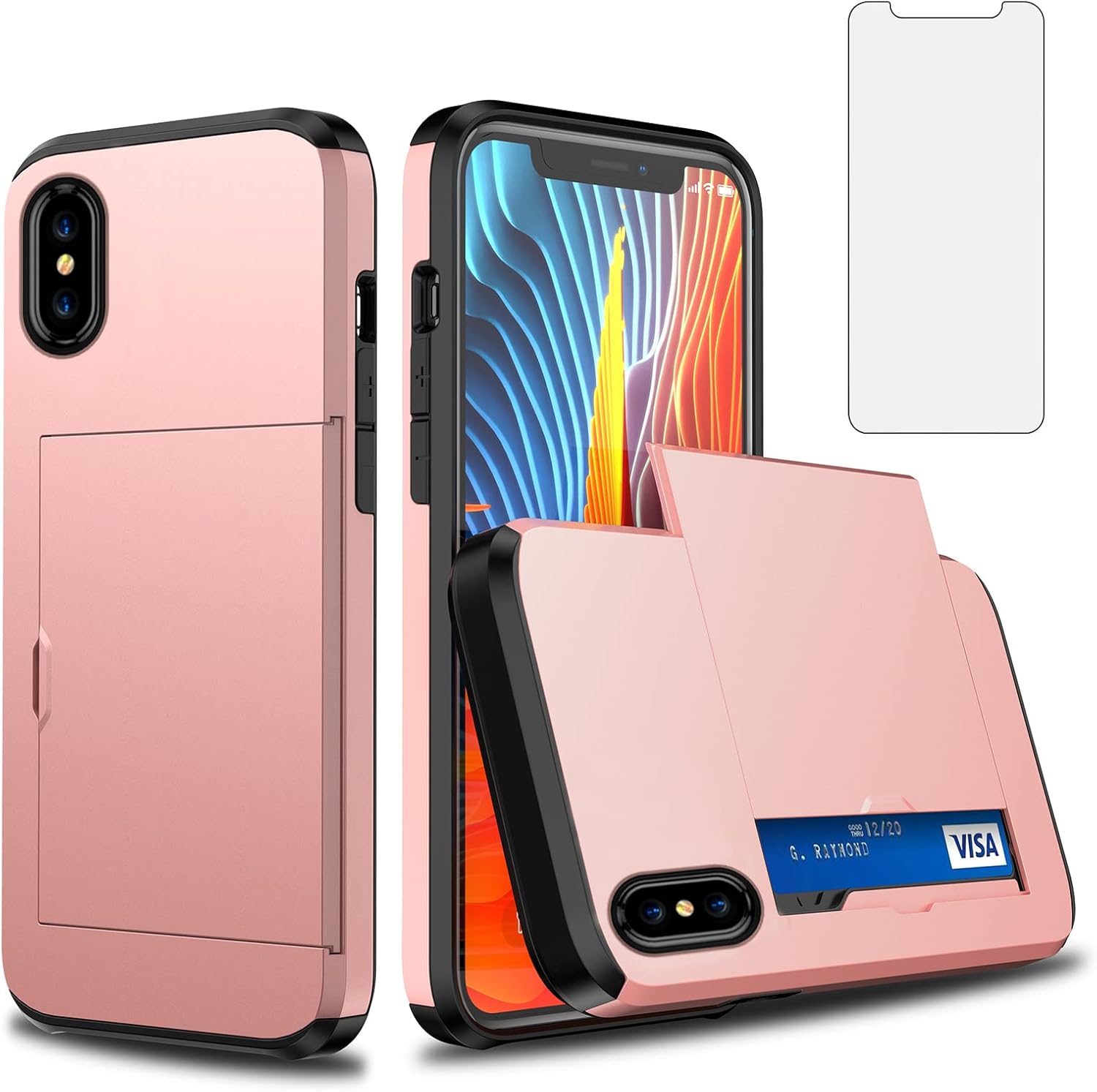 Amazon.com: Asuwish Phone Case for iPhone Xs Max with Tempered Glass ...