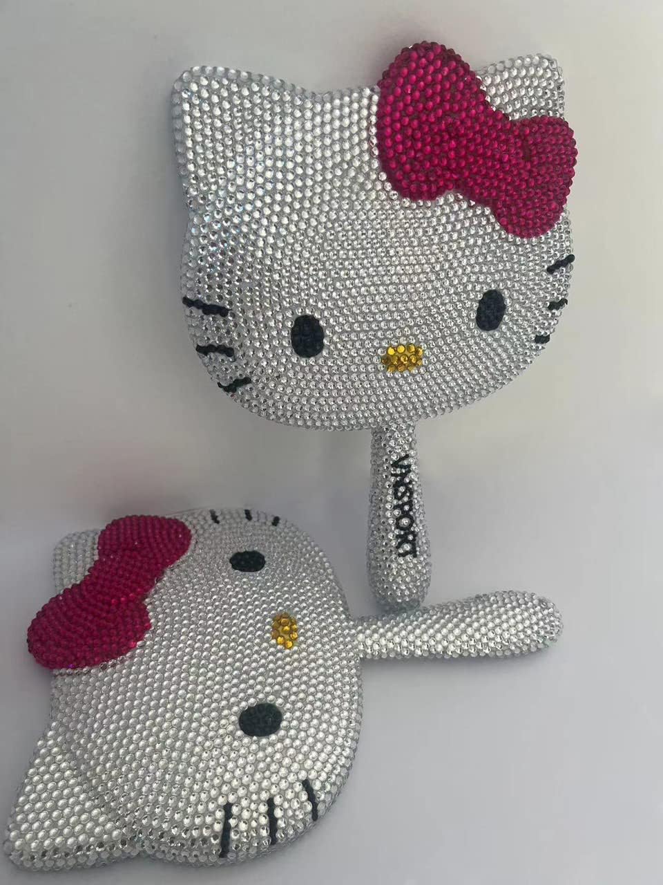 Amazon.com: VNSPORT Mirror, Kitty Cat Bling Bling Handheld Makeup ...