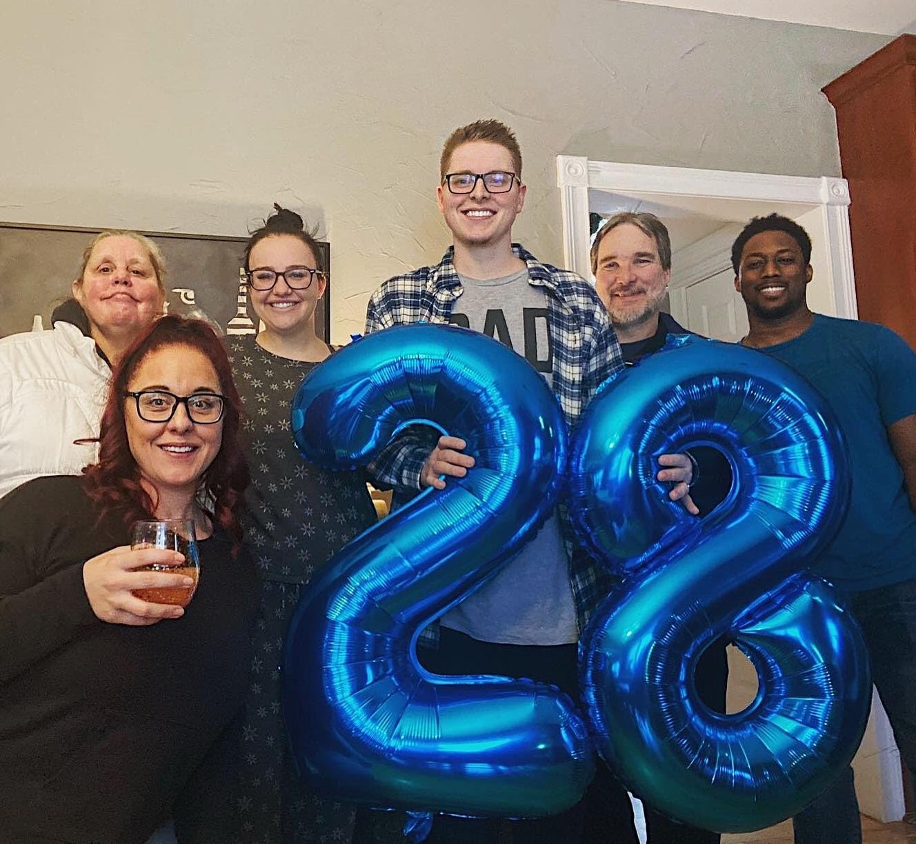 Snapklik.com : 30 Balloon Number, Metallic Blue Number 30th Birthday ...