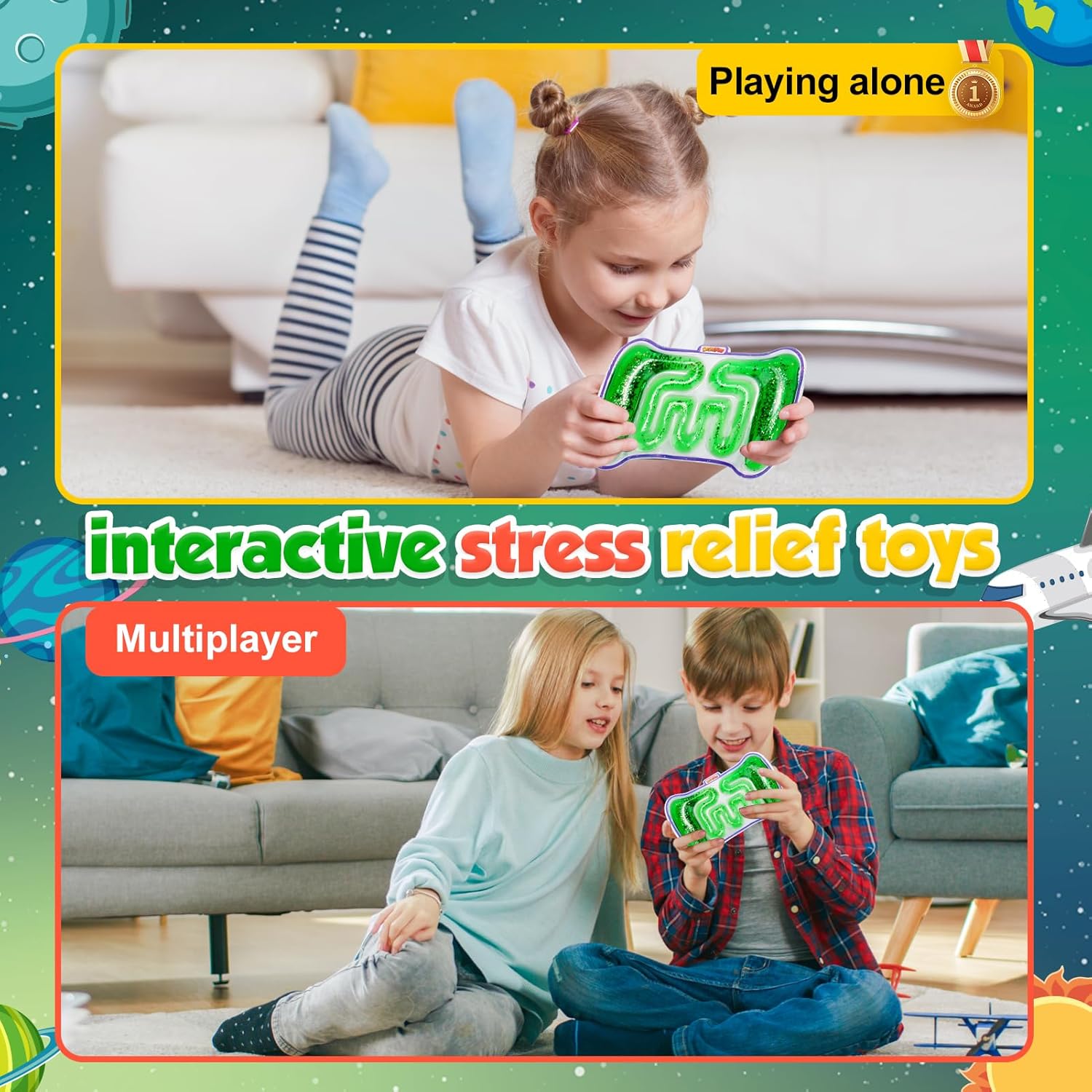 Fidget Toy Sensory Tube for Kids - Green Goo Filled Nepal | Ubuy