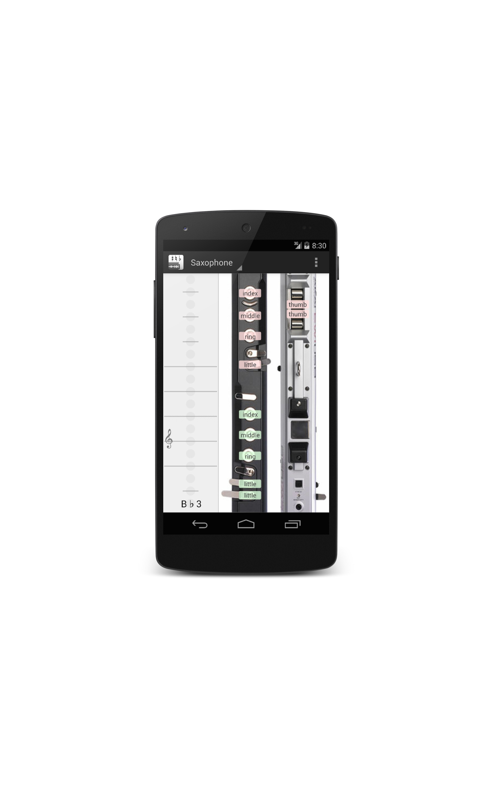 Razor EWI Fingering Charts - App on the Amazon Appstore